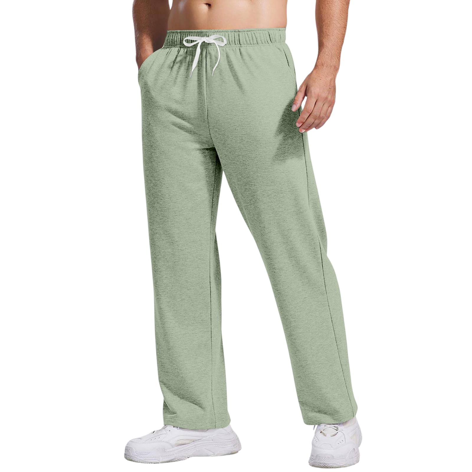 CharmCyan Men's Lightweight Sweatpants with Drawstring Waist Athletic ...