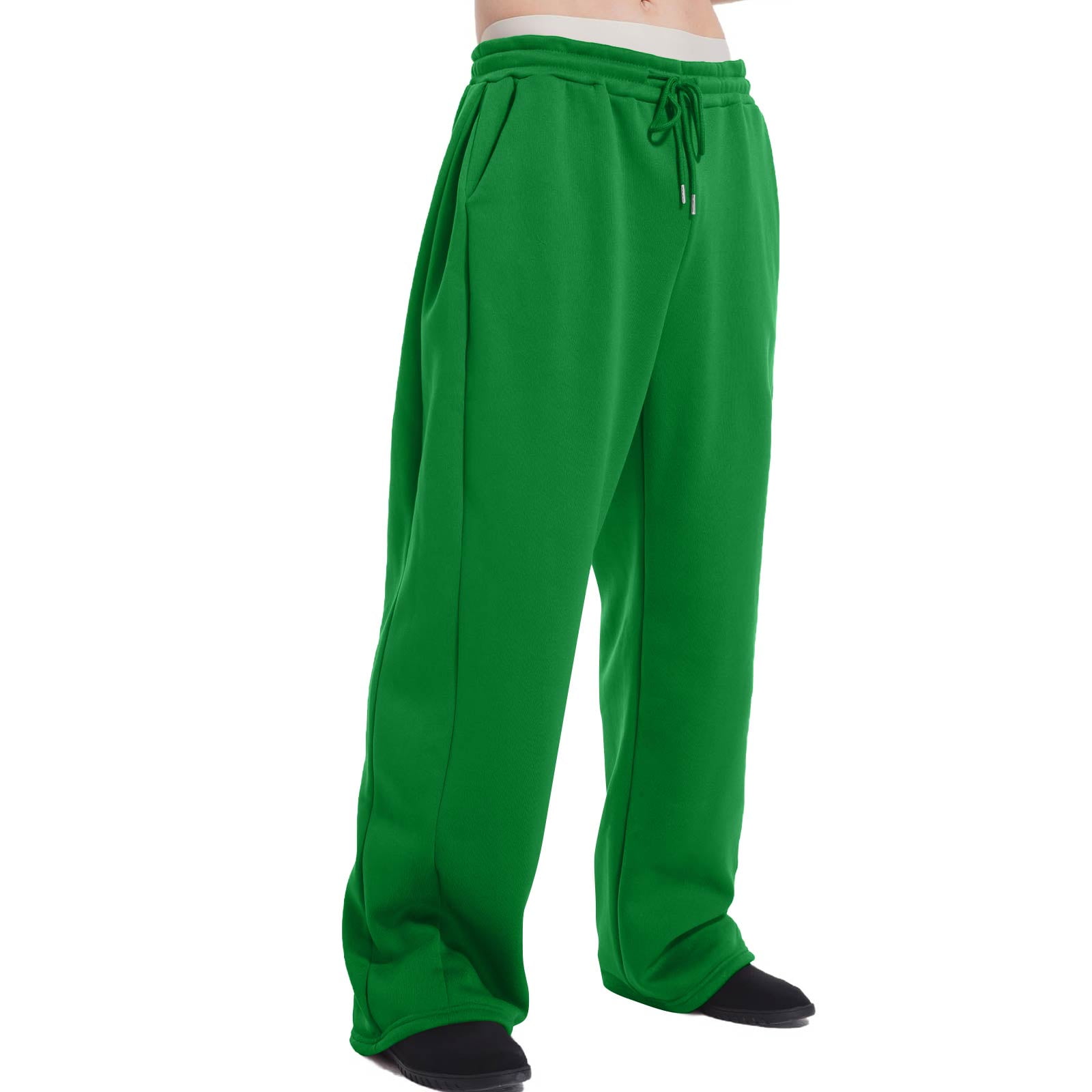 CharmCyan Men's Loose Casual Sweatpants Elastic Waist Drawstring Sports ...