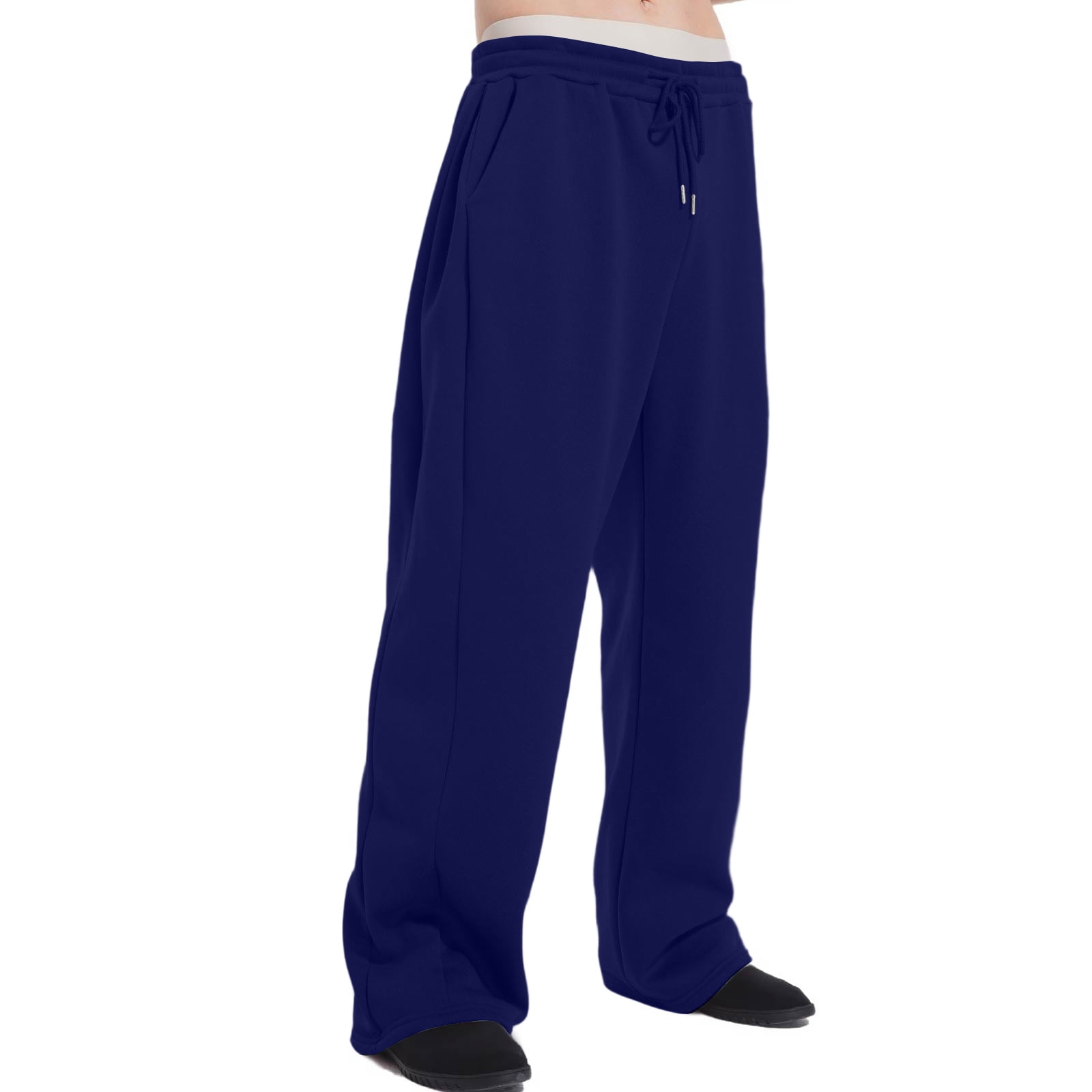 CharmCyan Men's Loose Casual Sweatpants Elastic Waist Drawstring Sports ...
