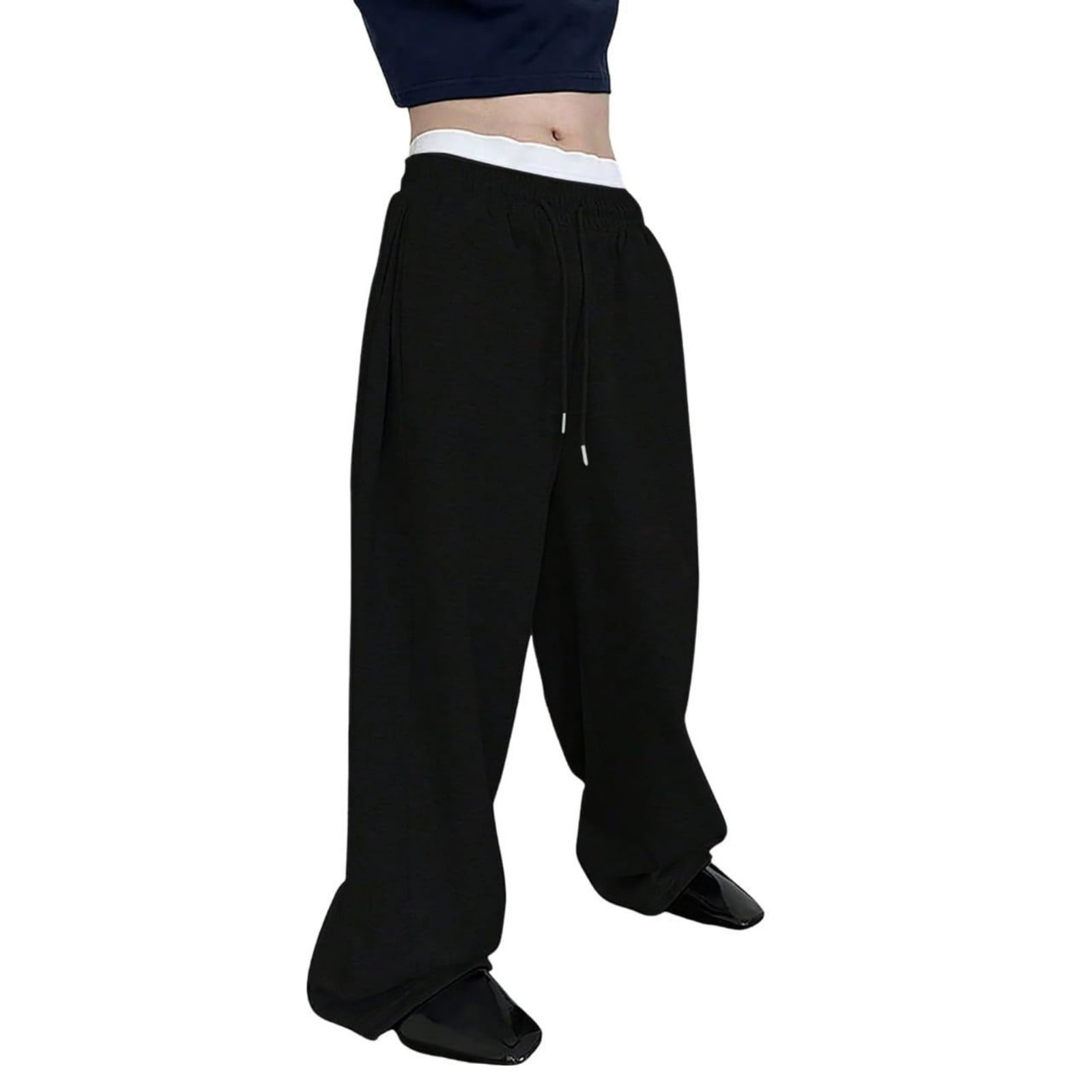 CharmCyan Men's Loose Fit Sweatpants with Adjustable Drawstring Waist ...