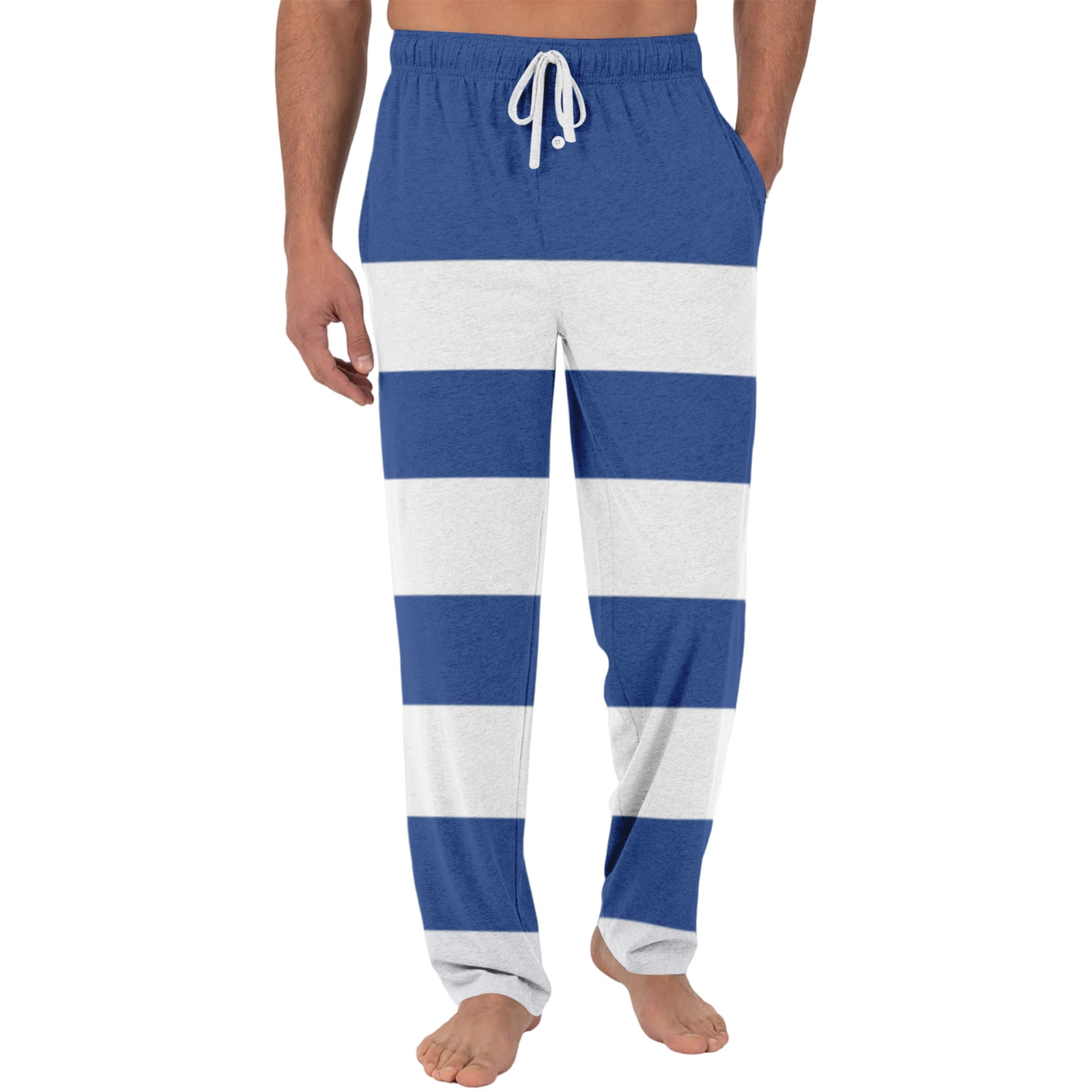 CharmCyan Men's casual stylish striped texture printed pants - Men's ...