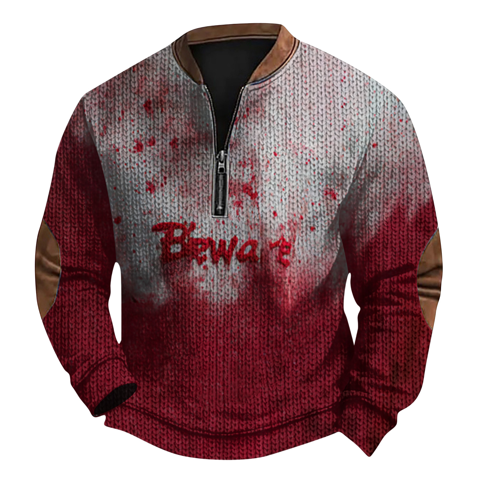 CharmCyan Mens Quarter Zip Pullover Long Sleeve Casual Sweatshirt ...