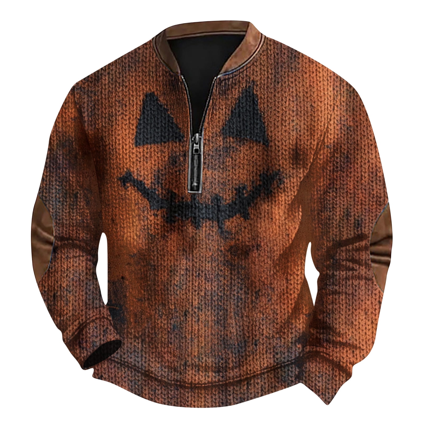 CharmCyan Mens Quarter Zip Pullover Long Sleeve Casual Sweatshirt ...