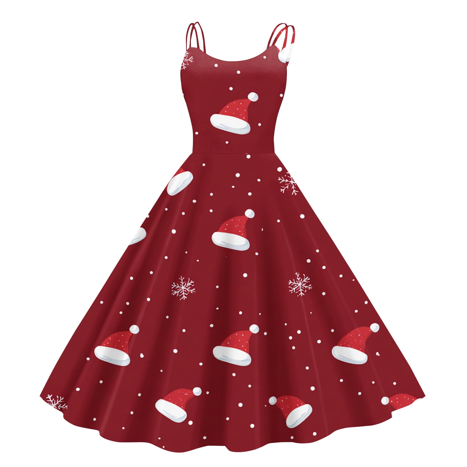 CharmCyan Women's Christmas Print Sexy Off-the-Shoulder Punk Retro ...