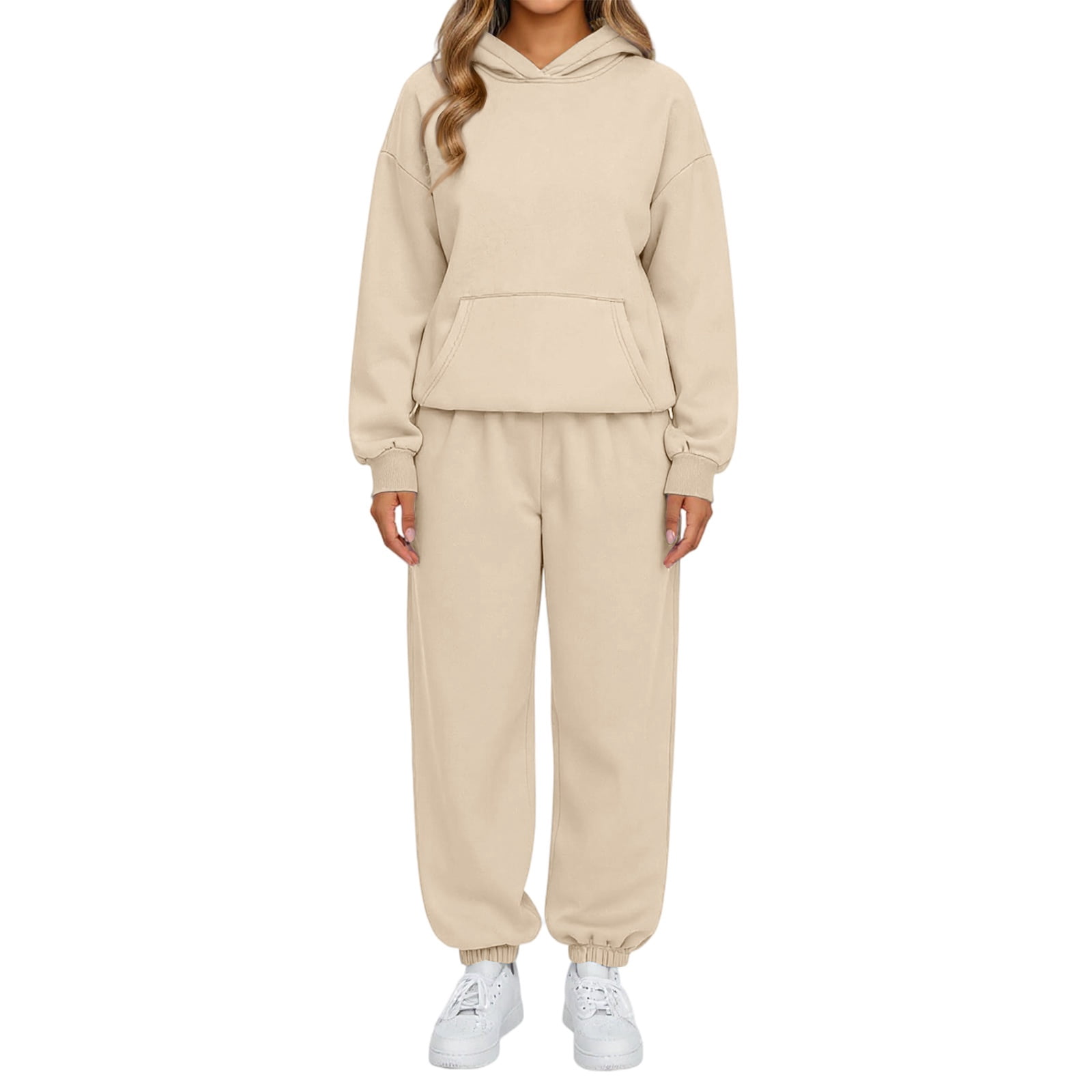 CharmCyan Women’s Hoodie and Sweatpants Set Casual Long Sleeve Pullover ...