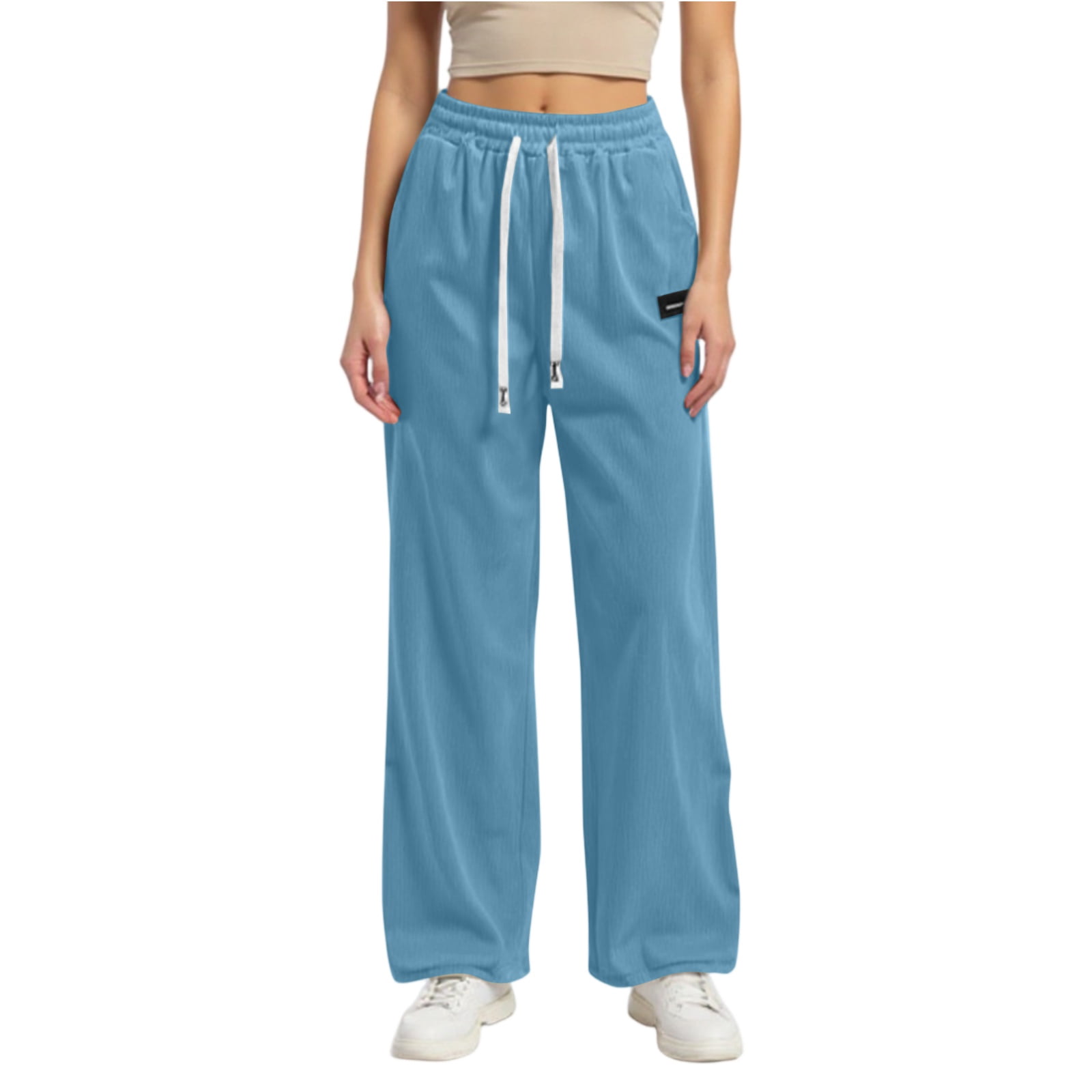 CharmCyan Women’s Loose Fit Sweatpants High Waisted Drawstring Joggers ...