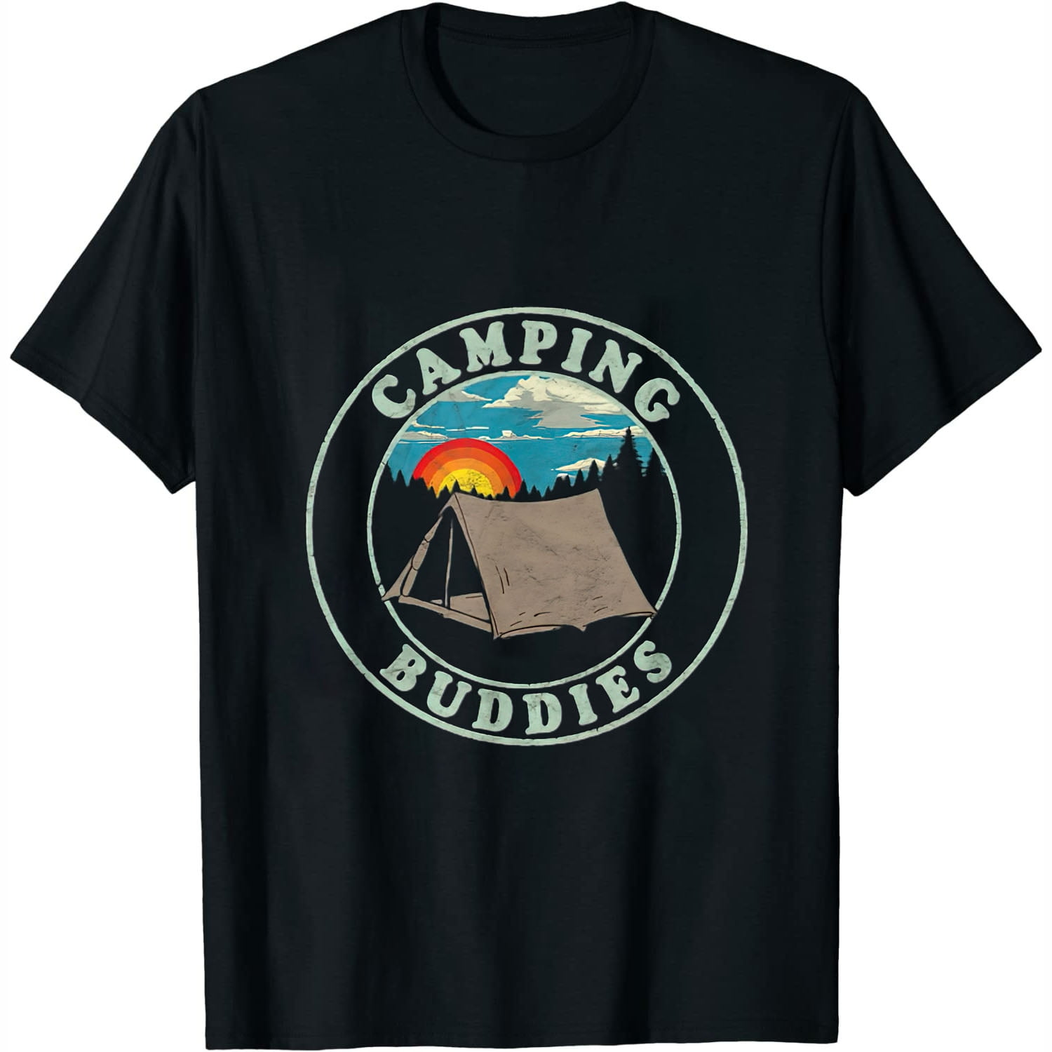 CharmDream Weave Camping Buddies! Funny Retro Shirt for Camper Friends ...