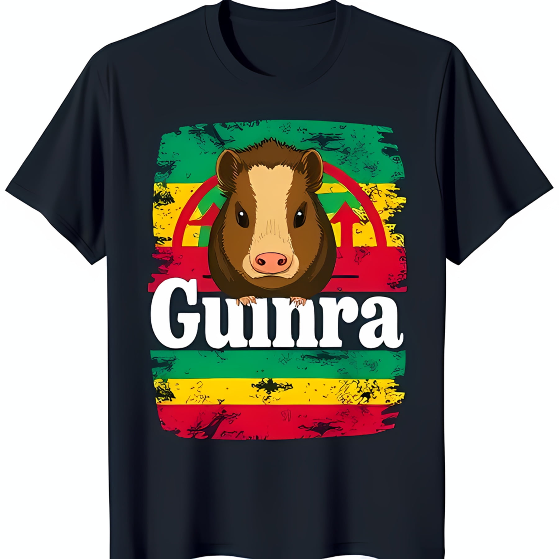 CharmDream Weave Colorful Cartoon Guinea Pig T-Shirt with Cute 'Gunra ...