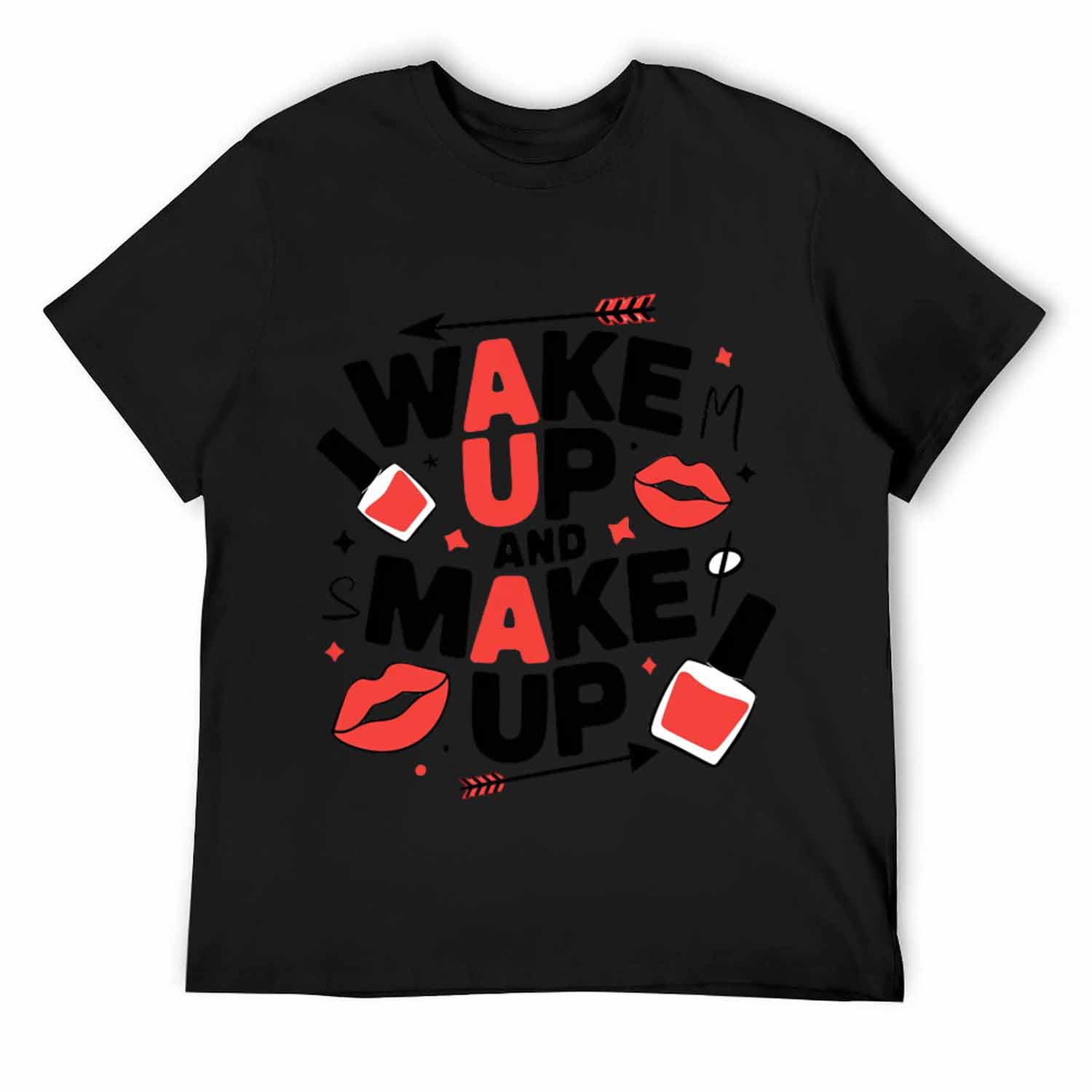 CharmDream Weave Funny Wake Up And Make Up T Shirt, Airplane Aviation ...