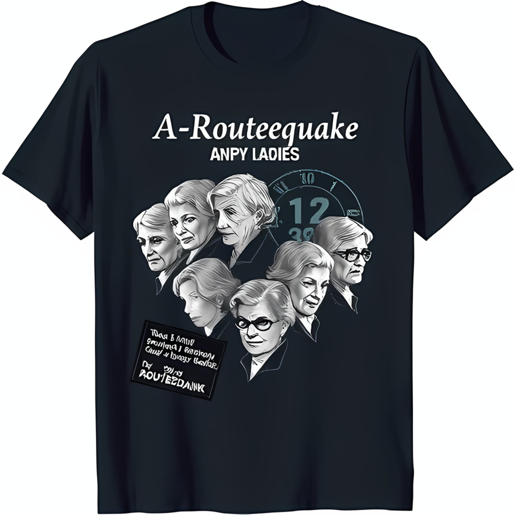 CharmDream Weave Funny Women's Profile Graphic on Dark Blue T-Shirt A ...