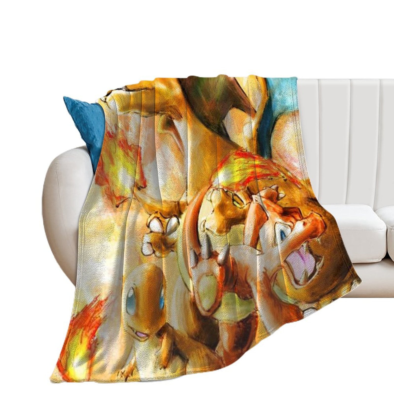Charmander Anime Go Blanket Decor Throw Blankets Ultra Soft Anime Stuff ...