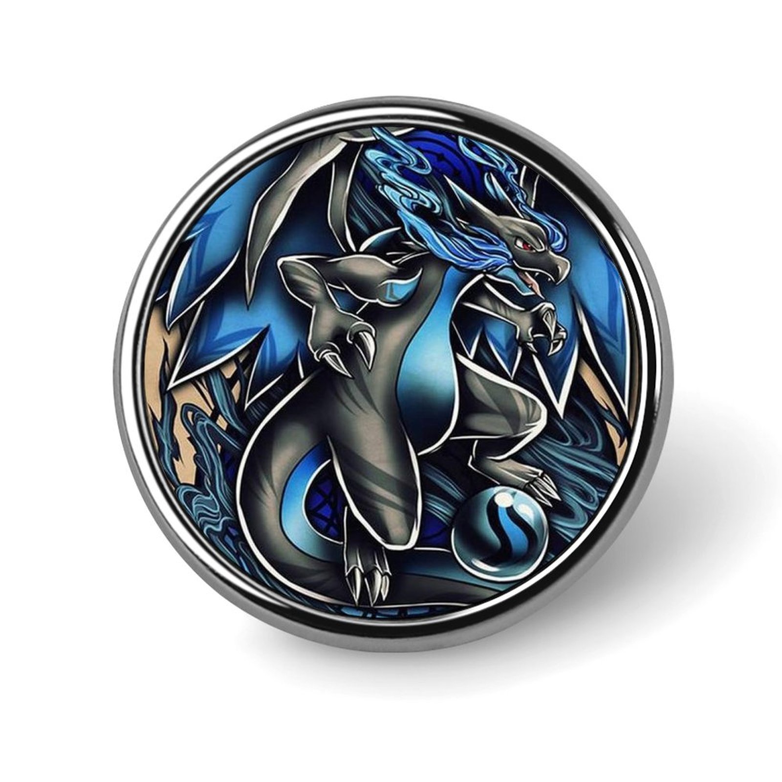 Charmander Anime Go Circle Badges Round Chest Pins Brooch Decor Round ...