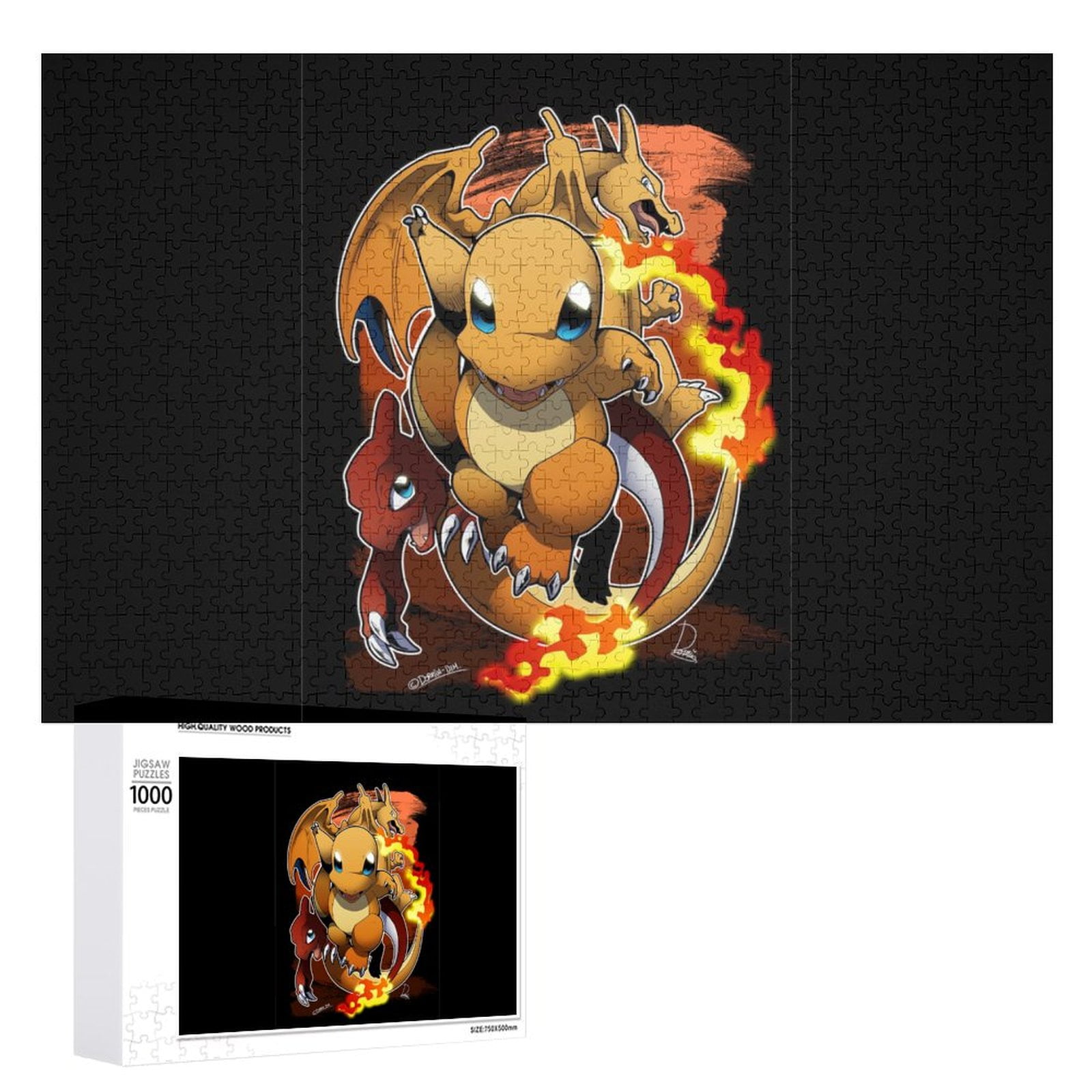 Charmander Anime Go Jigsaw Puzzles 1000 Pieces Cartoons Puzzle Cartoon ...
