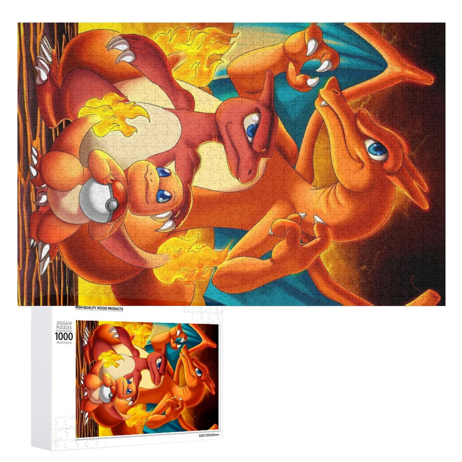 Charmander Anime Go Jigsaw Puzzles 1000 Pieces Cartoons Puzzle Cartoon ...