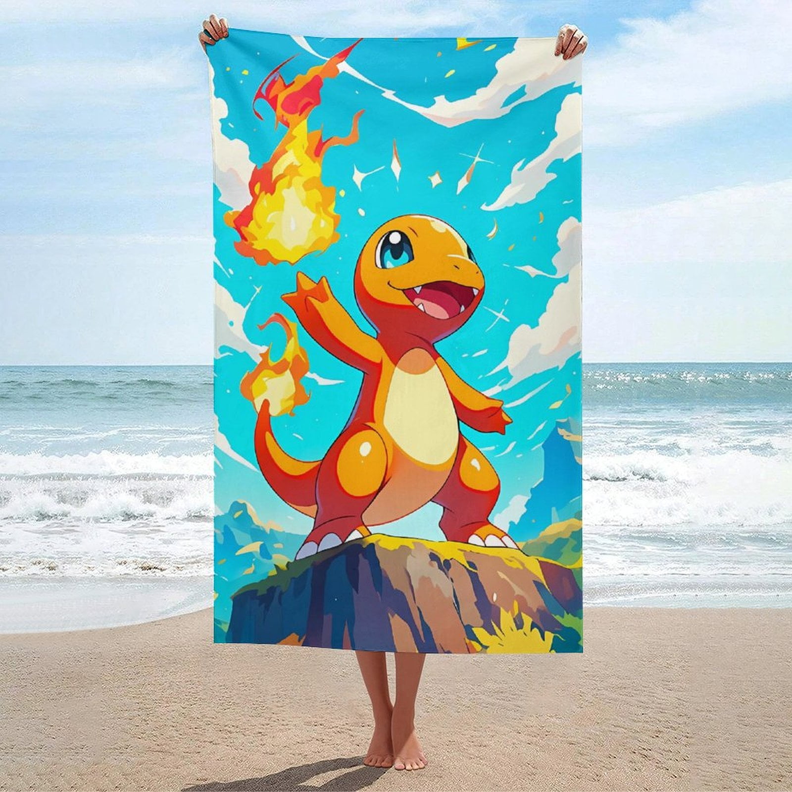 Charmander Bath Towels Super Soft Bath/Pool/Beach Towel Lightweight ...