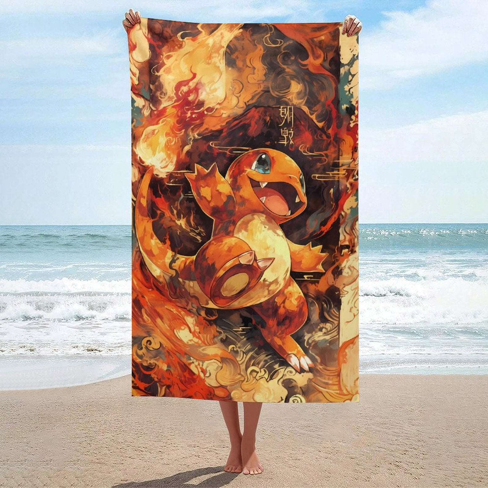 Charmander Bath Towels Super Soft Bath/Pool/Beach Towel Lightweight ...