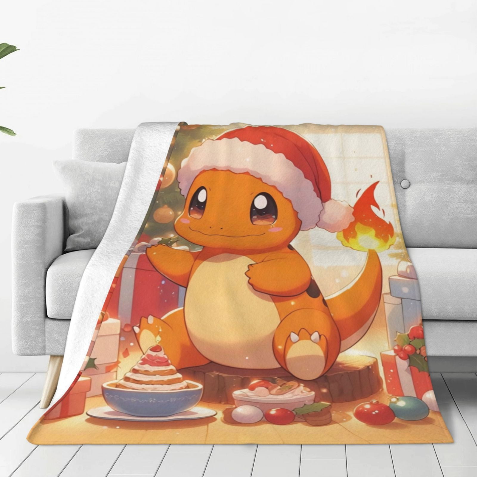 Charmander Blanket Cartoon Blanket Home Cute Blankets for Sofa Bed ...