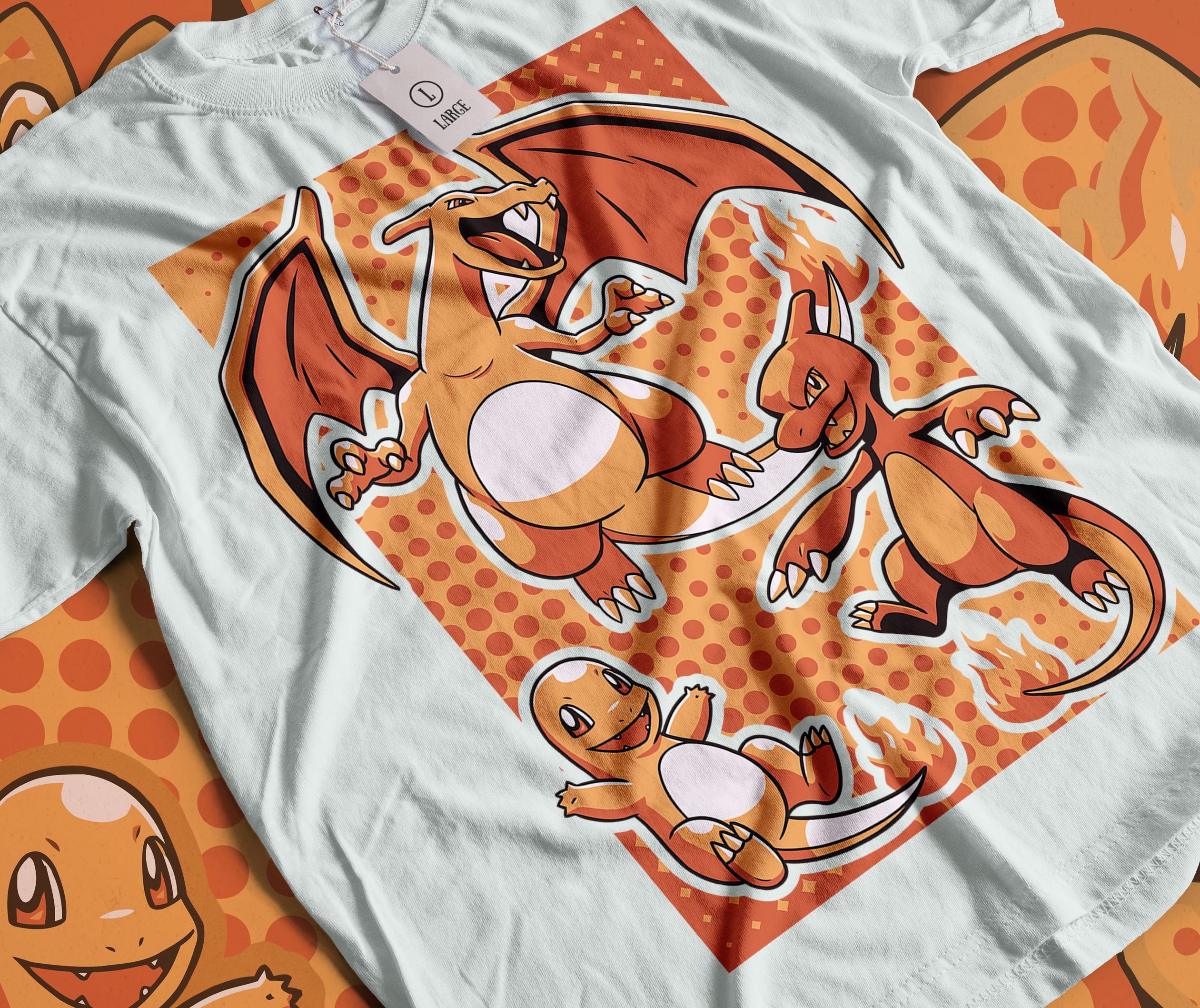 Charmander Evolution Shirt | Vintage Charmander Charmeleon Charizard ...