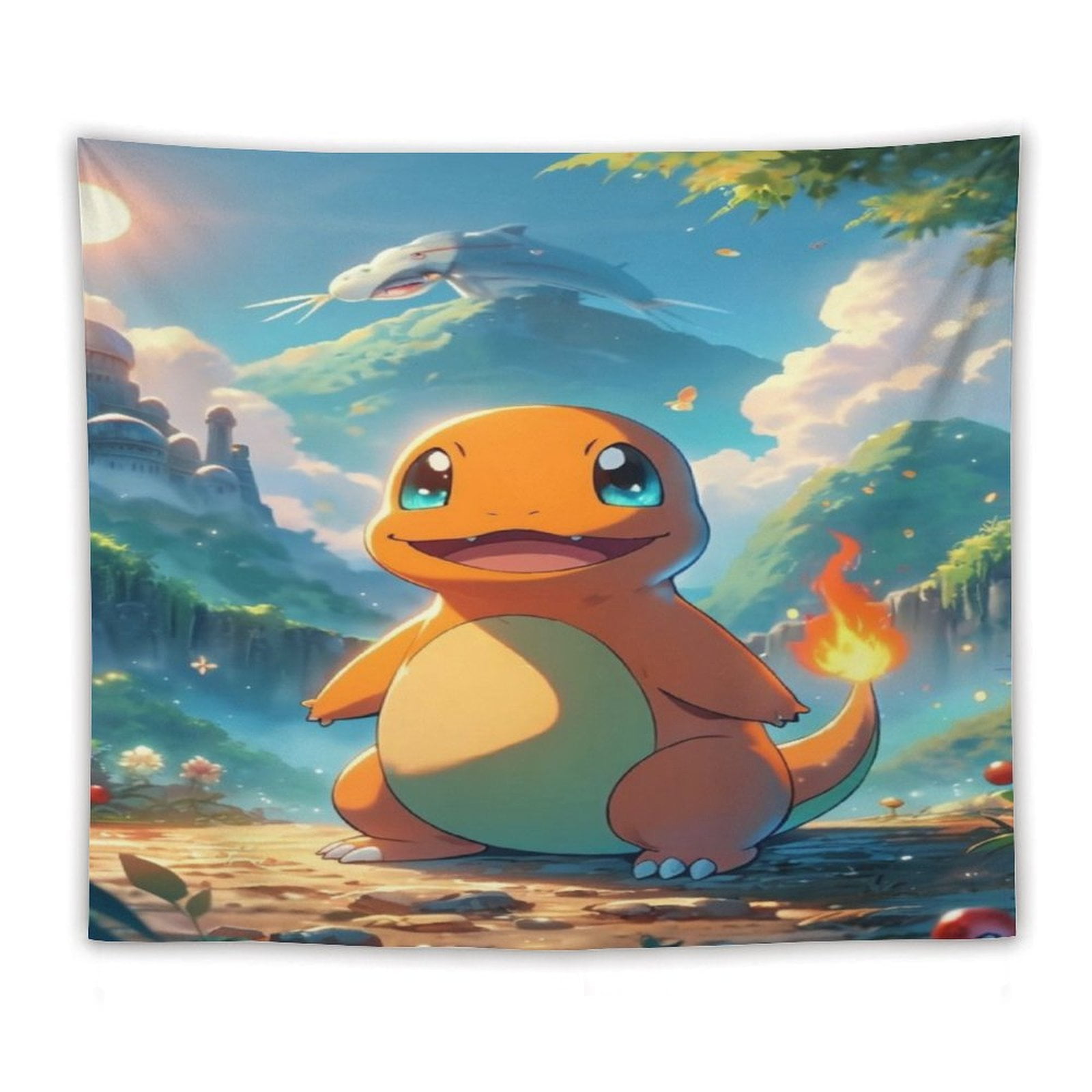 Charmander Fashion Tapestries Living Room Bedroom Decor Tapesty Wall ...