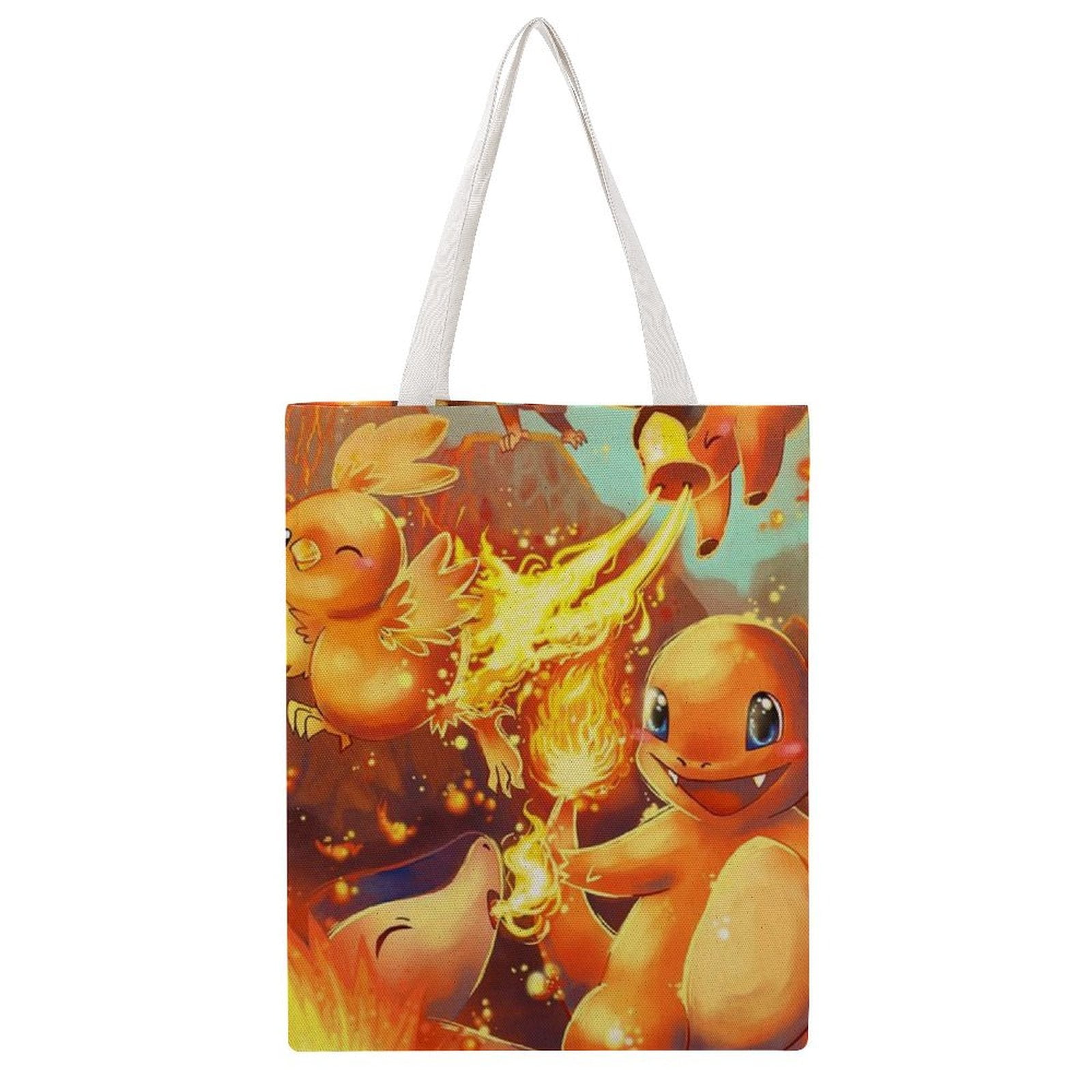 Charmander Mega X Y Anime Go Canvas Tote Bag Beautiful Cute Shopping ...