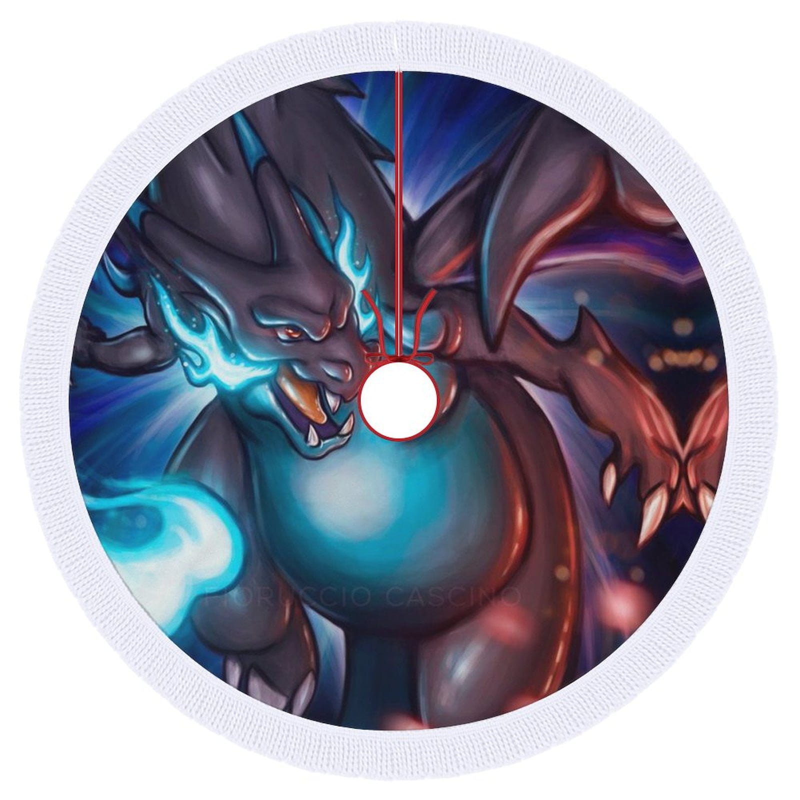 Charmander Mega X Y Anime Go Christmas Tree Skirt 30 inch Tree Skirt ...