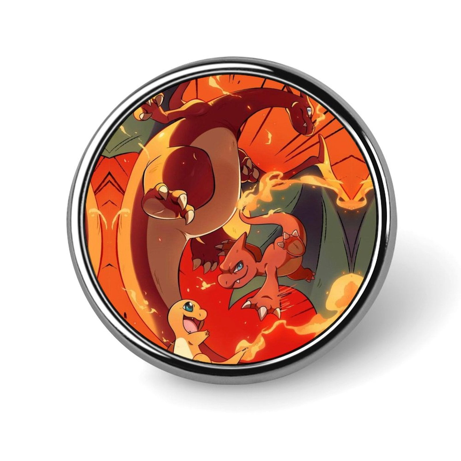 Charmander Mega X Y Anime Go Circle Badges Round Chest Pins Brooch ...