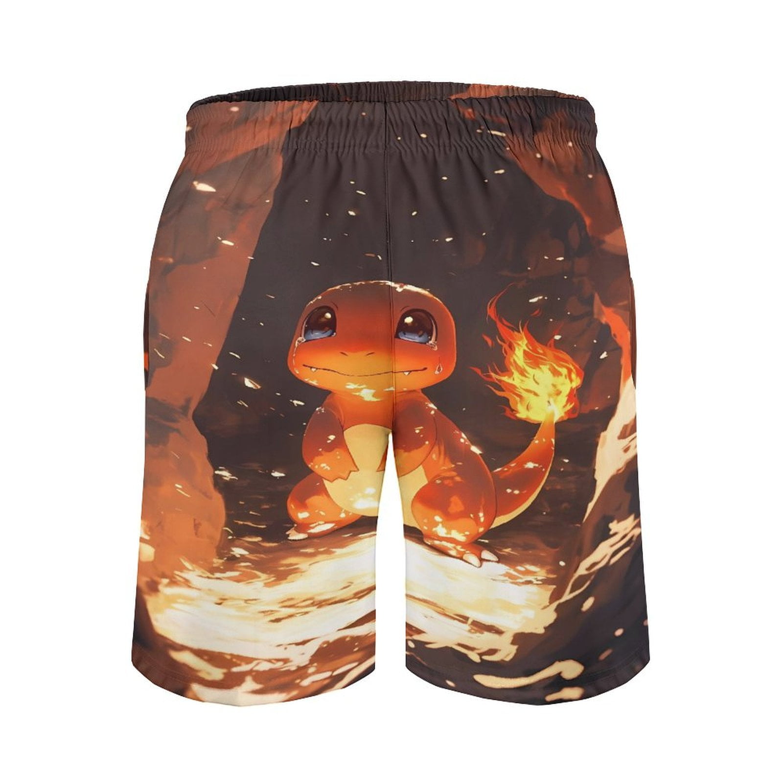 Charmander Men's Shorts Quick Dry 3D Printed Beach Men's Swim Trunks ...