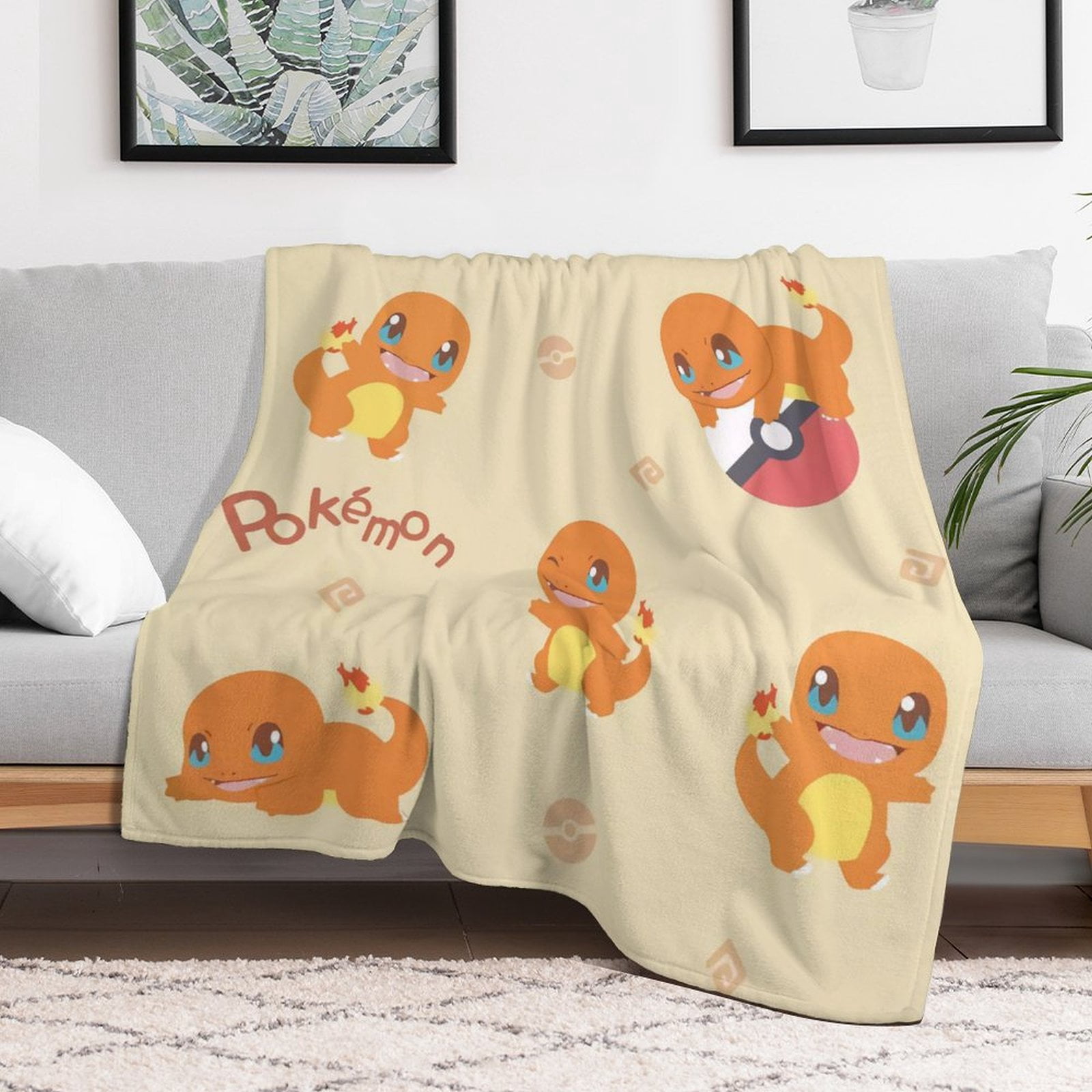 Charmander Pokemon Blanket Large Size Camping Blanket Character ...