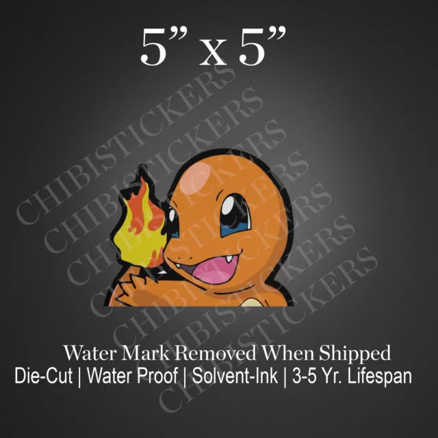 Charmander Sticker, Charizard Sticker, Charmeleon Vinyl Sticker ...