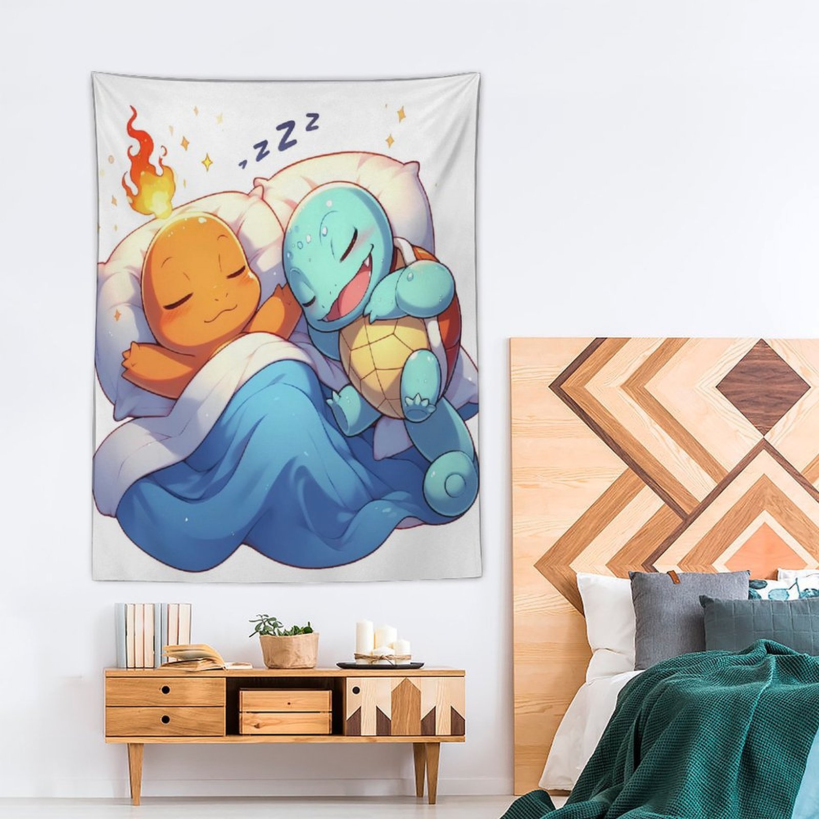 Charmander Tapestry Bedroom Indie Vertical Tapestry Wall Hanging for ...