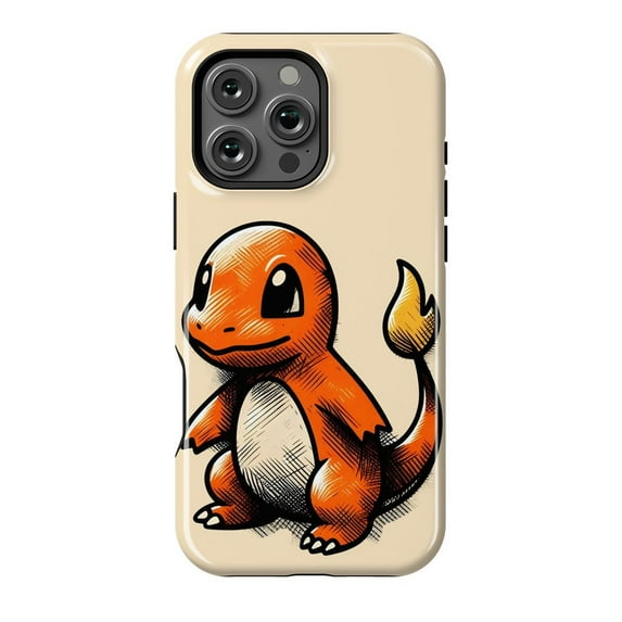 Charmander Tough Cases Anime Dragon for iPhone 11-17 Protection ...