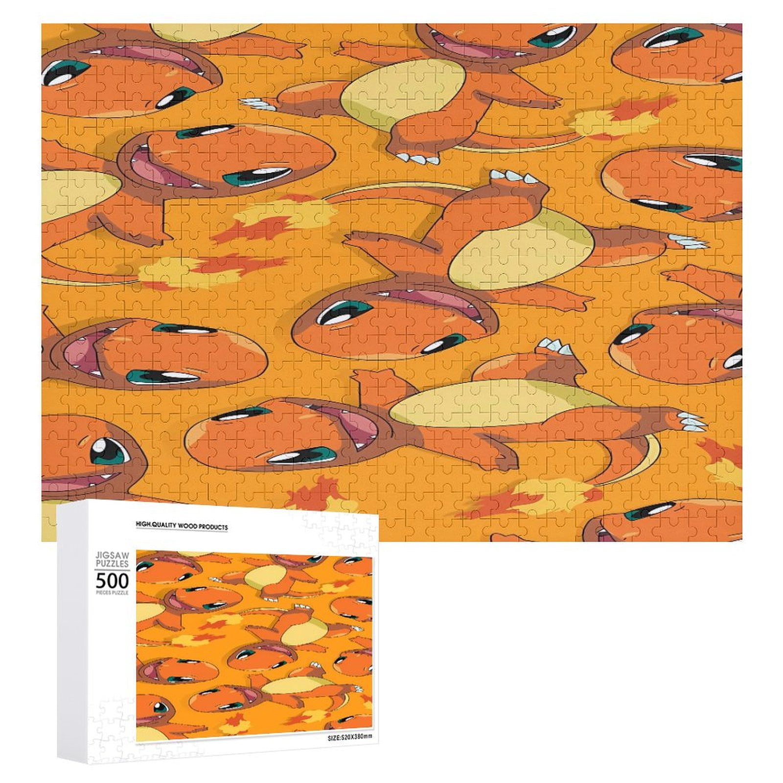 Charmander Wooden Picture Puzzle-Eco-Friendly Wood, Educational Toy ...
