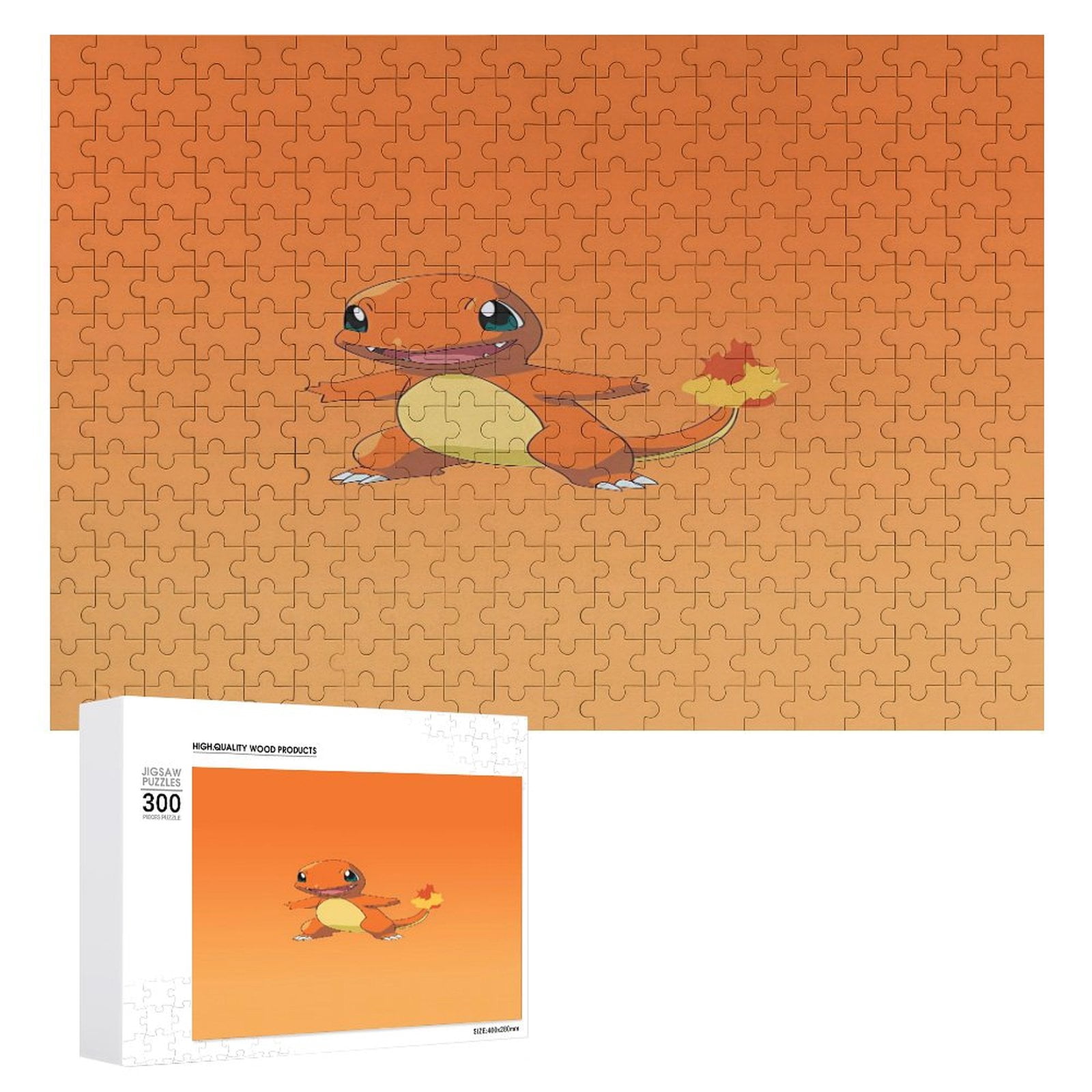 Charmander Wooden Picture Puzzle-Eco-Friendly Wood, Educational Toy ...