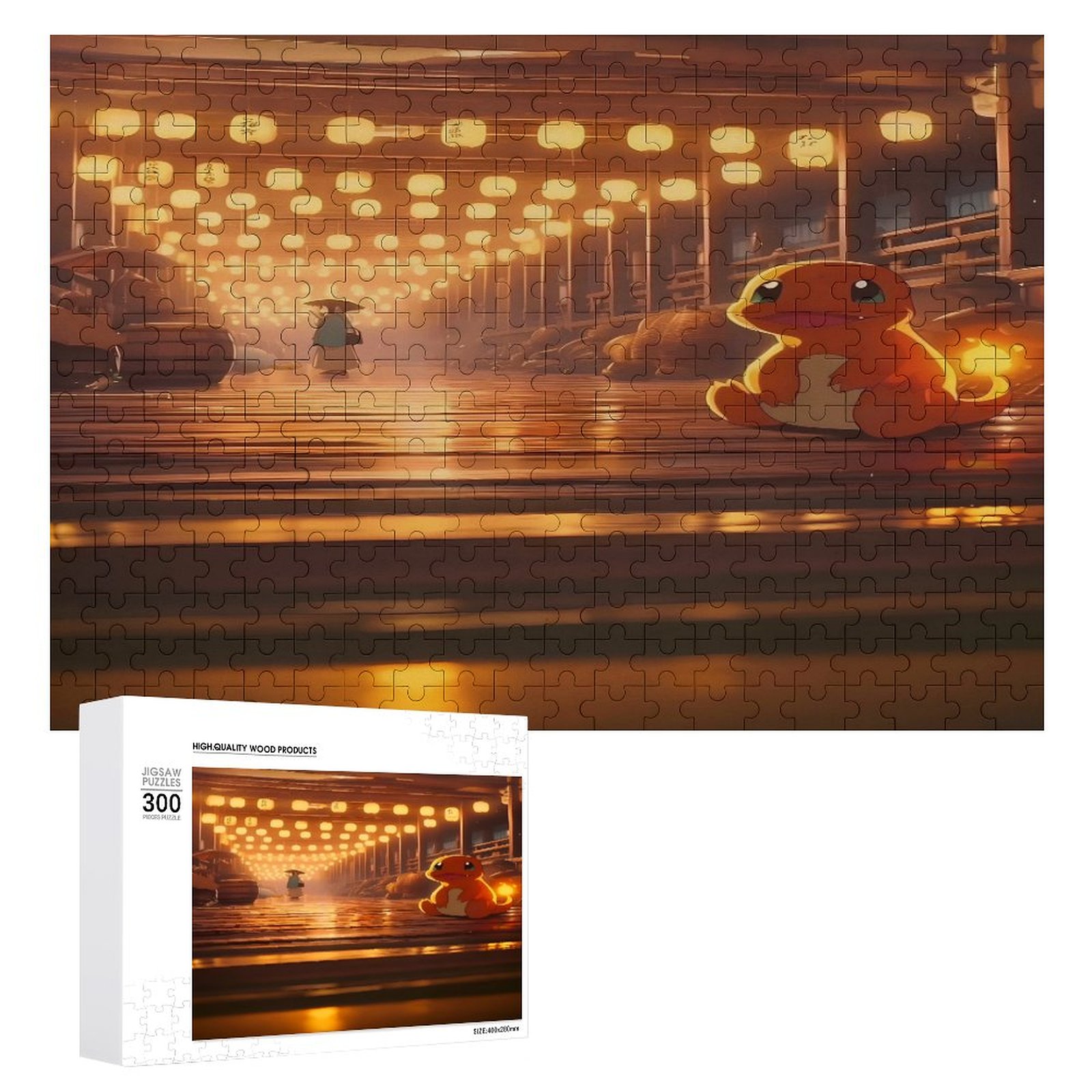 Charmander Wooden Picture Puzzle-Eco-Friendly Wood, Educational Toy ...