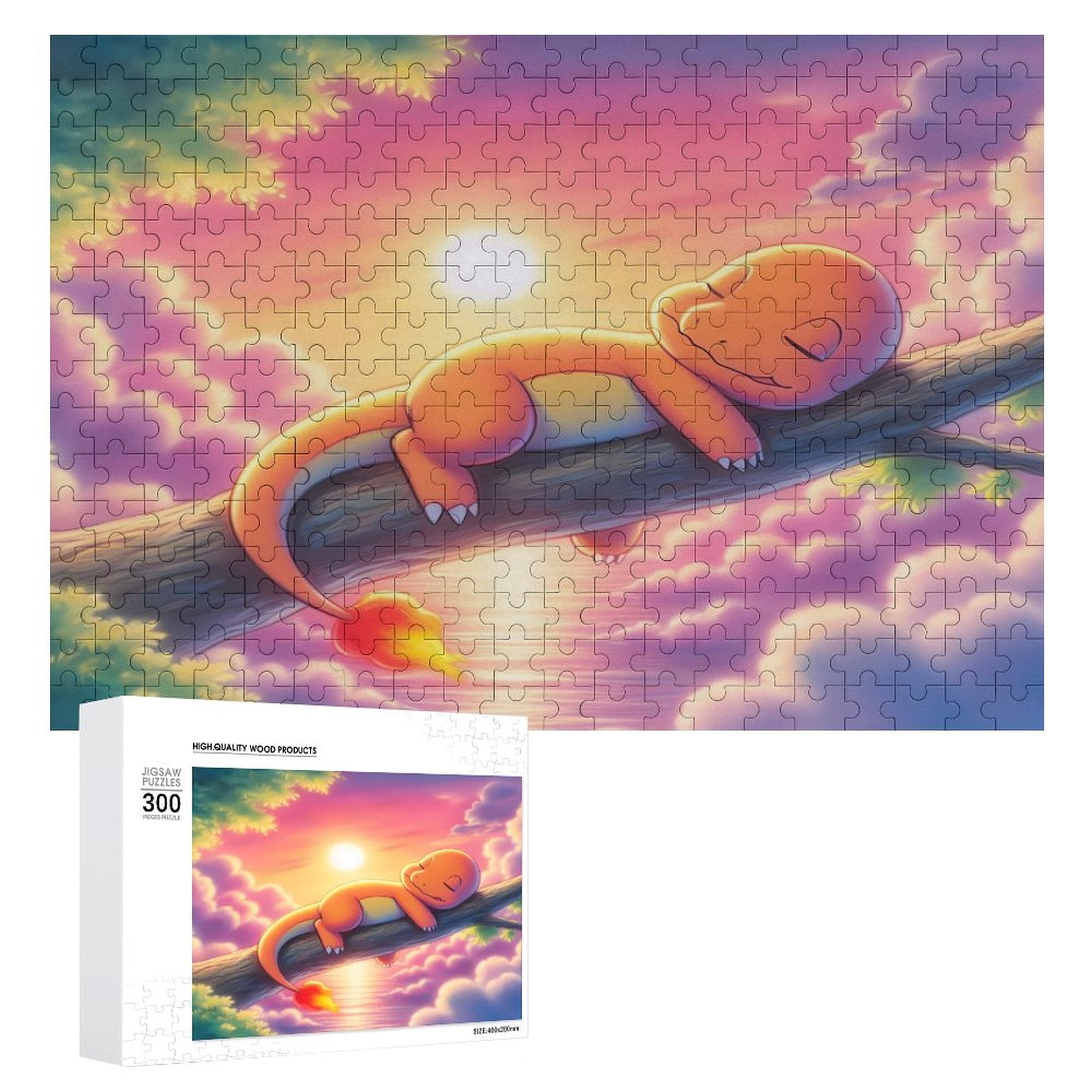 Charmander Wooden Picture Puzzle-Eco-Friendly Wood, Educational Toy ...
