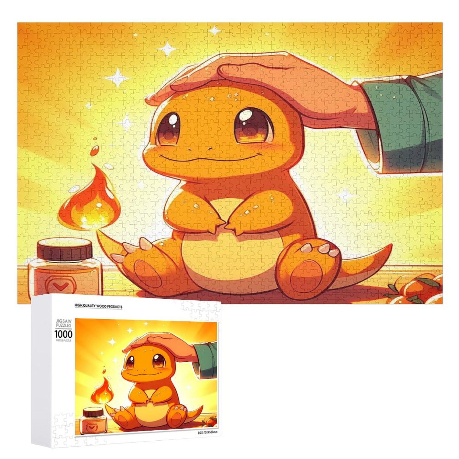 Charmander Wooden Picture Puzzle-Eco-Friendly Wood, Educational Toy ...