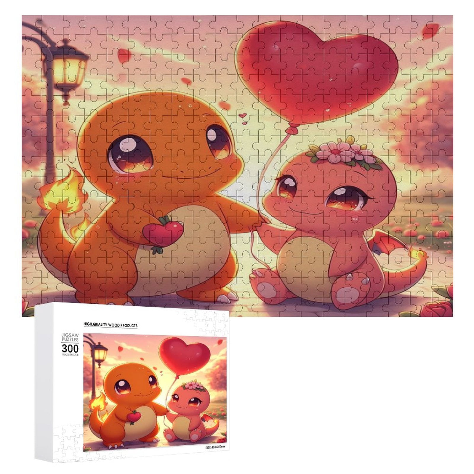 Charmander Wooden Picture Puzzle-Eco-Friendly Wood, Educational Toy ...