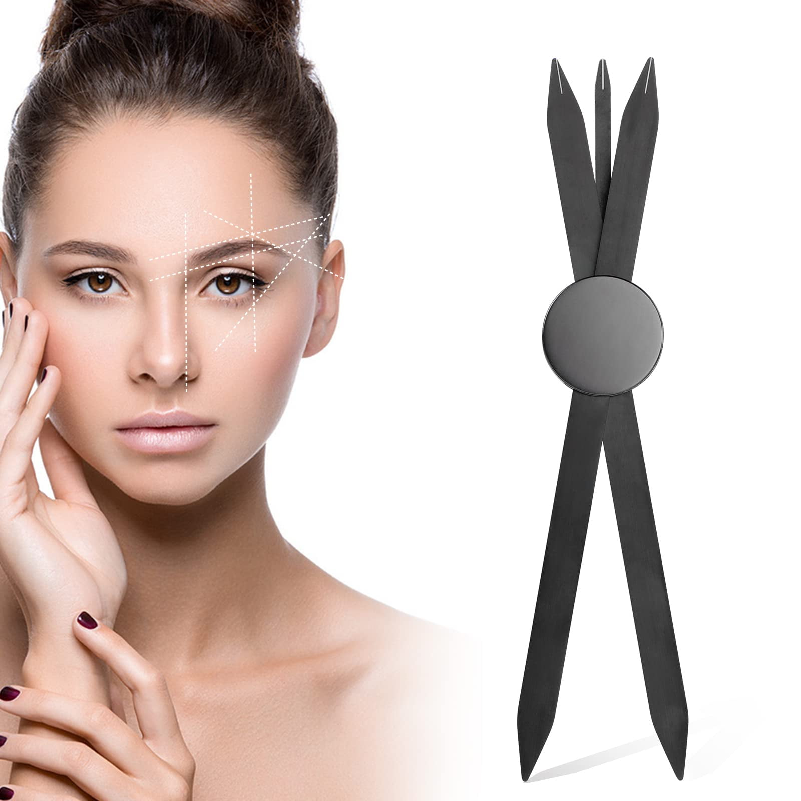 Charme Princesse Eyebrow Ruler KEF16 Stainless Steel Tattoo Eyebrow ...