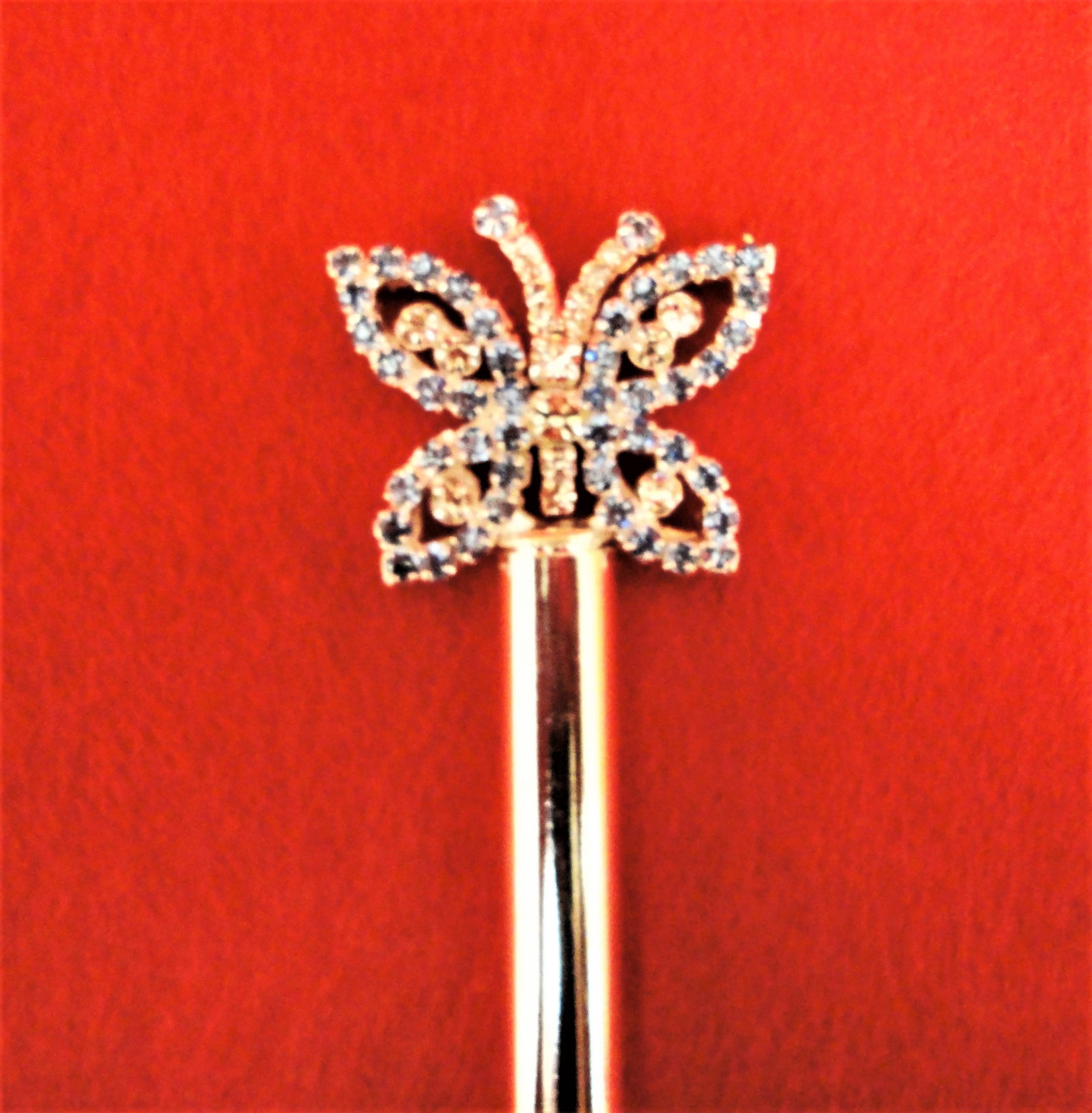 Charmed 11" Butterfly Scepter. Beautiful Rhinestone Butterfly; Blue ...