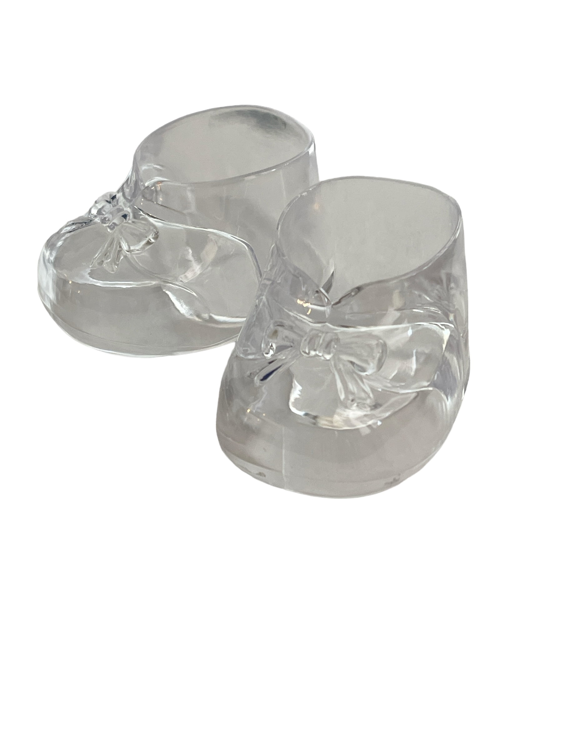 Charmed 12 Small Plastic Baby Booties Shoes Candy Holders Decoration ...