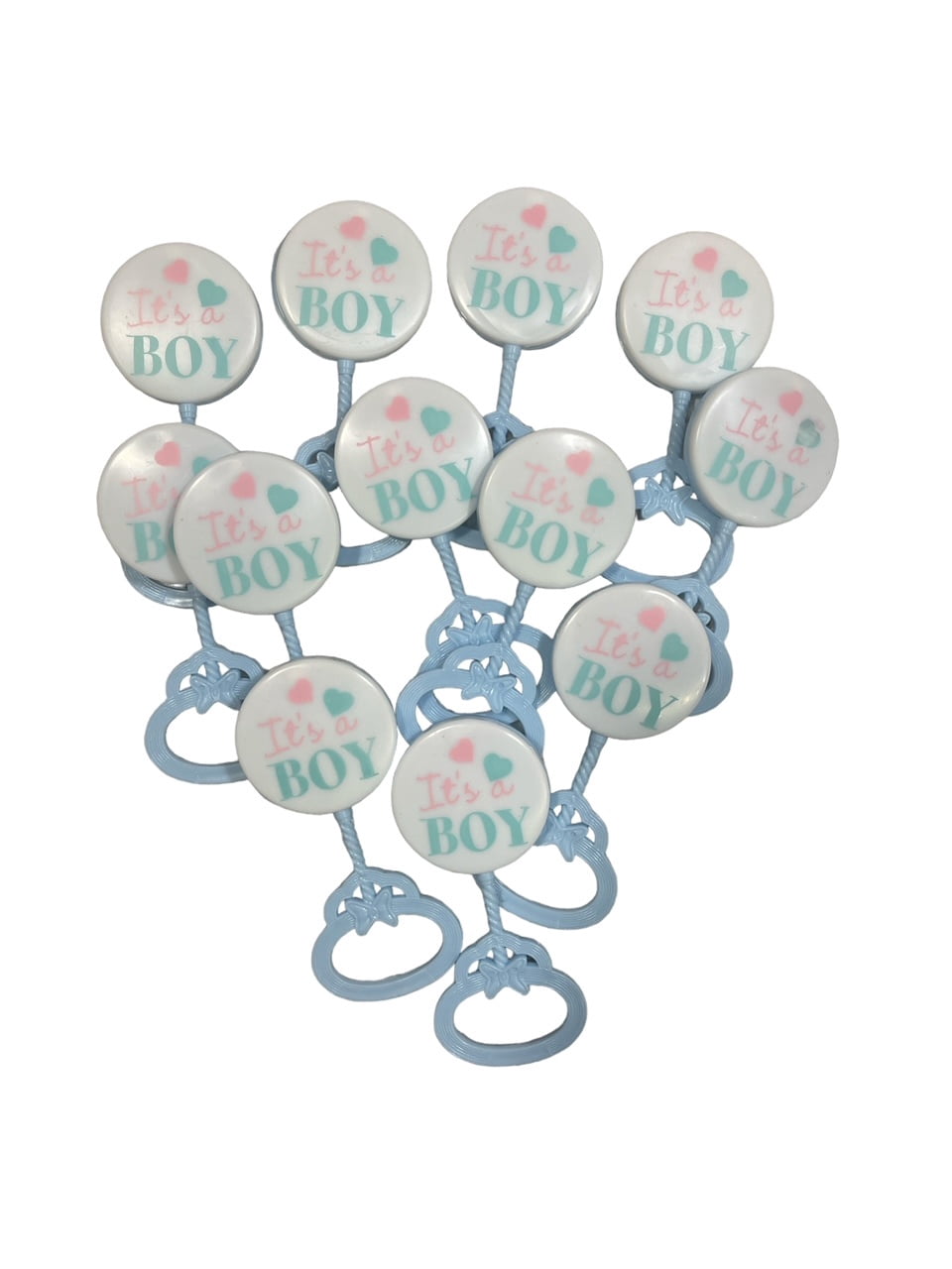 Charmed 24 Counts Plastic Baby Rattle Baby Shower Party Favor 3.5"x 1. ...