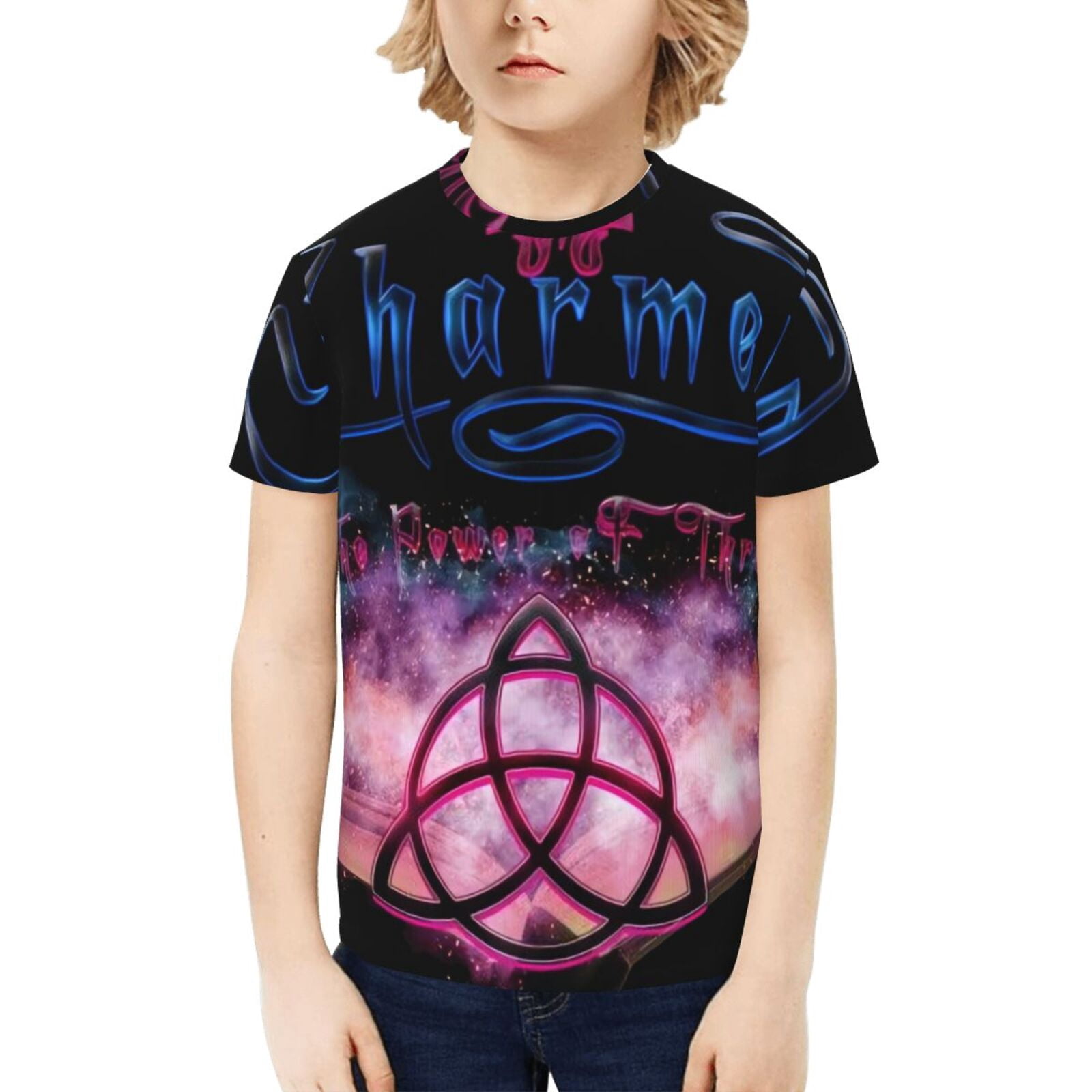 Charmed Anime Theme Printed Boys Girls Sports Short Sleeve , Casual ...