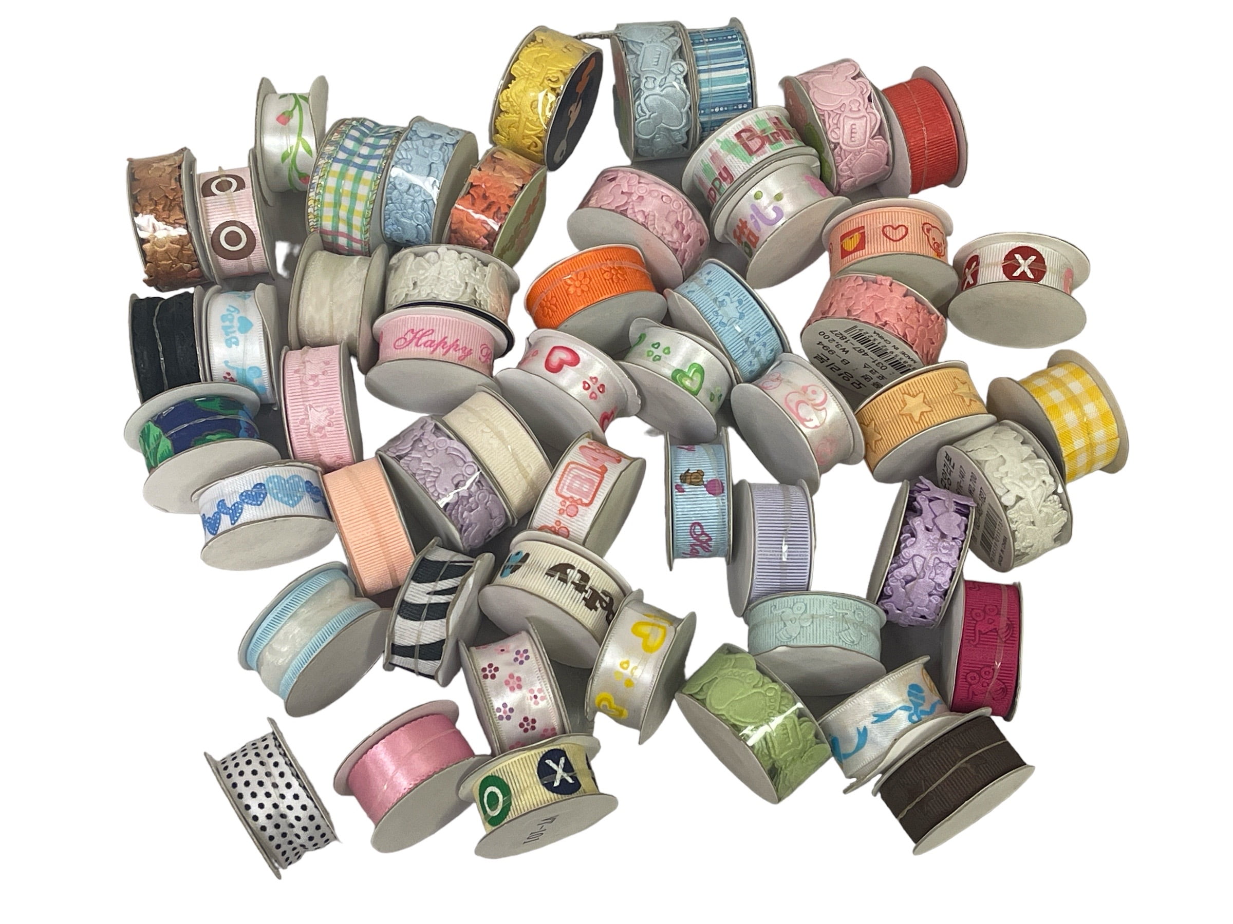 Charmed Assorted 5/8" Ribbon 56 Rolls 112 Yards Arts Crafts and ...