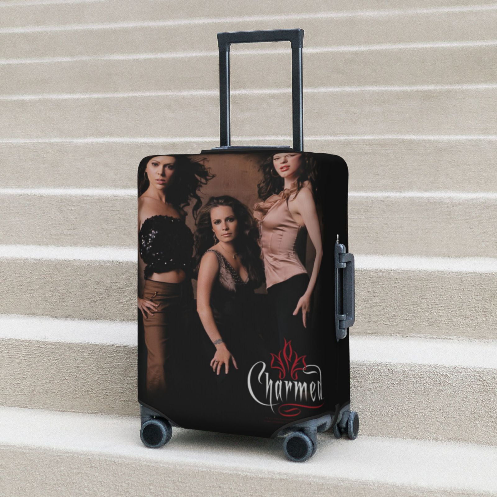 Charmed Cartoon Suitcase Cover With Concealed Zipper Luggage Cover ...