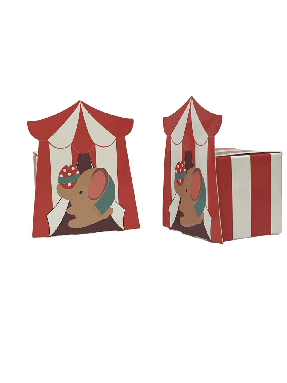 Charmed Circus Carnival 2 1/4" Favor Box Birthday Baby Shower; 24 ...