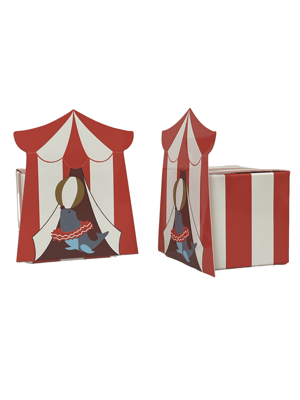 Charmed Circus Carnival 2 1/4" Favor Box Birthday Baby Shower; 24 ...