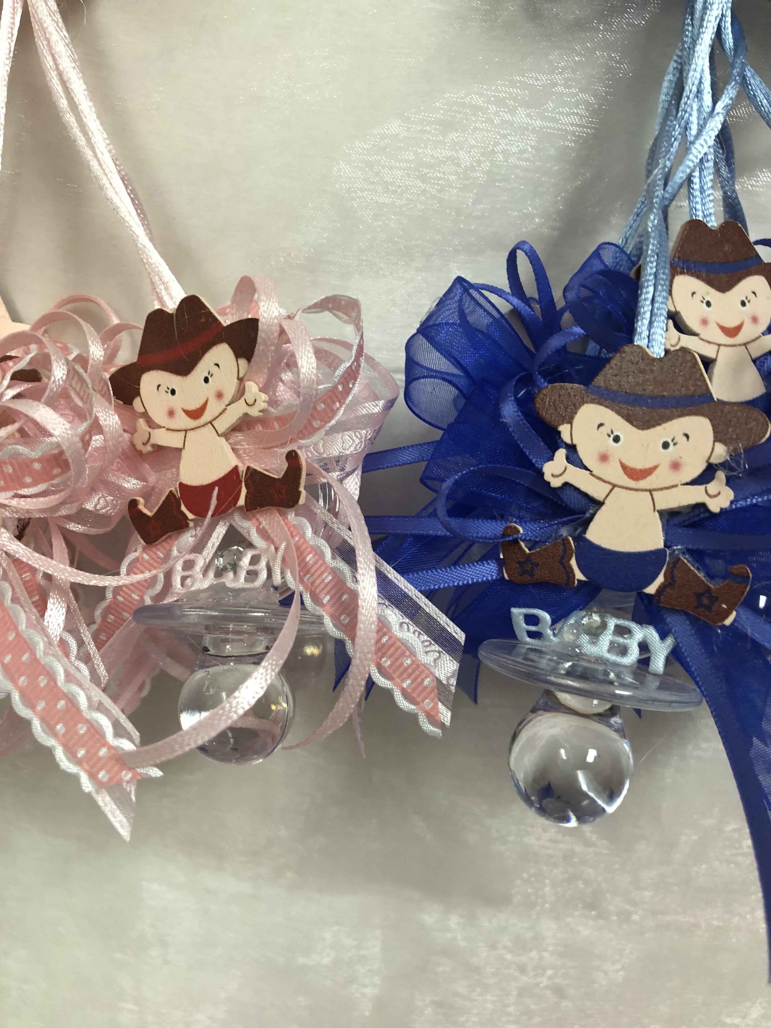 Charmed CowBoy Western Baby Shower Pacifier Necklaces Games Favor ...