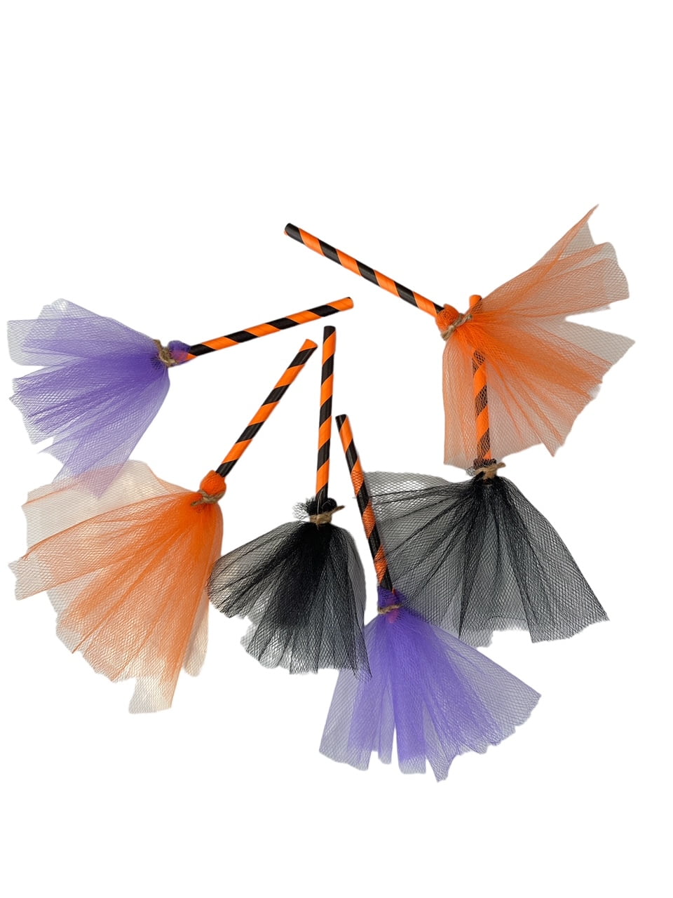 Charmed Halloween 6 " Mini Witch Broom Table Top Decoration Party Favor ...