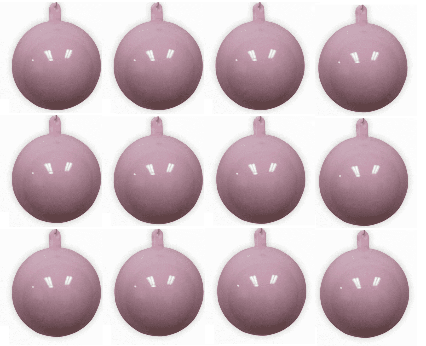 Charmed Pink Plastic Acrylic Fillable Ball Ornament Set (5cm,12pcs ...