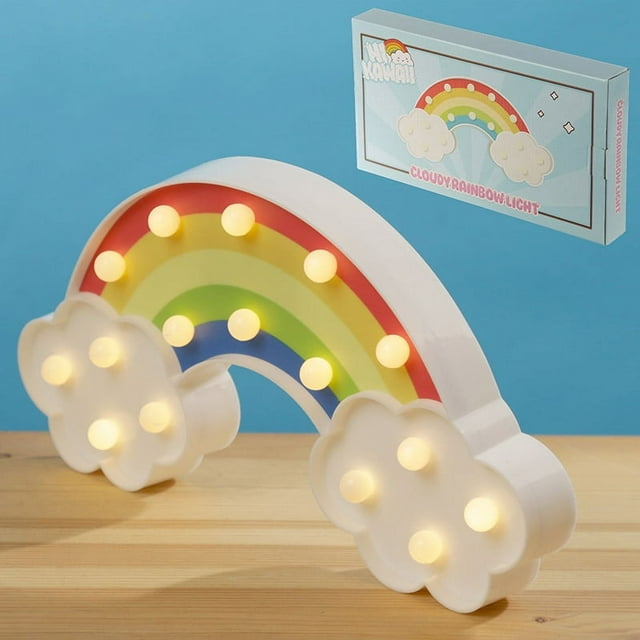 Charmed Rainbow 3D LED Night Lights Warm White Lights 12 IN. - Walmart.com